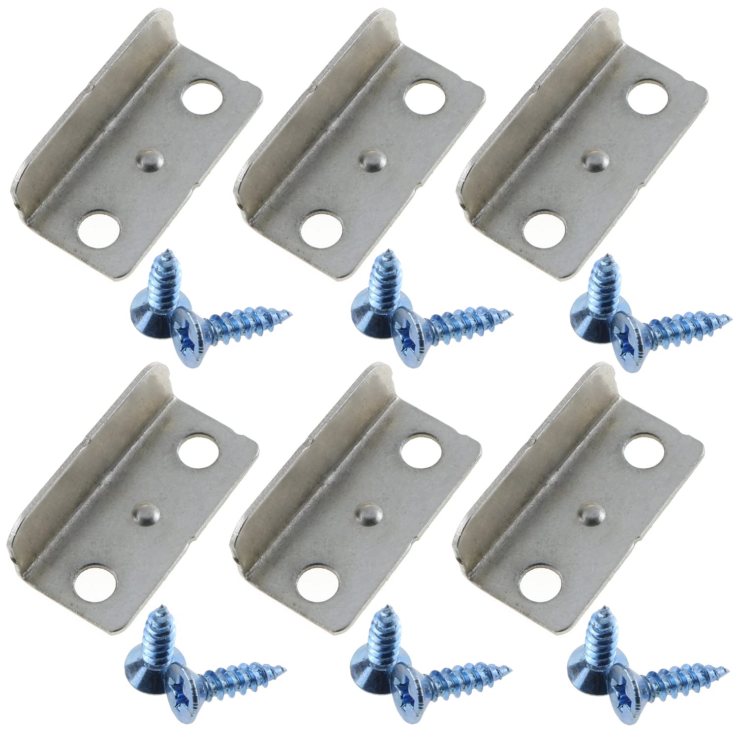 LUORNG 6Sets Drawer Lock Strike Plate Drawer Square Tongue Lock Cabinet ...