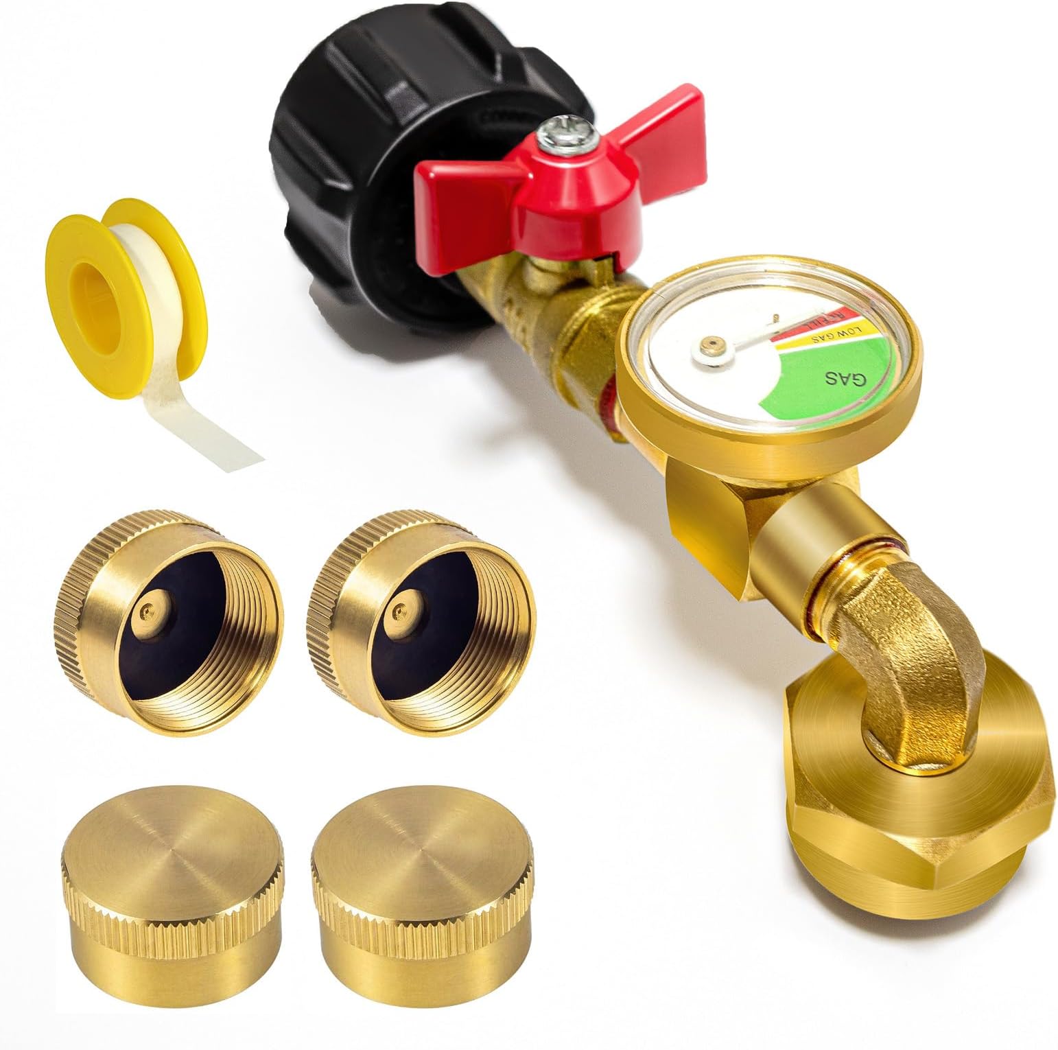 Amazon.com : UJW Propane Refill Adapter with Valve and Gauge,Fill 1 lb ...