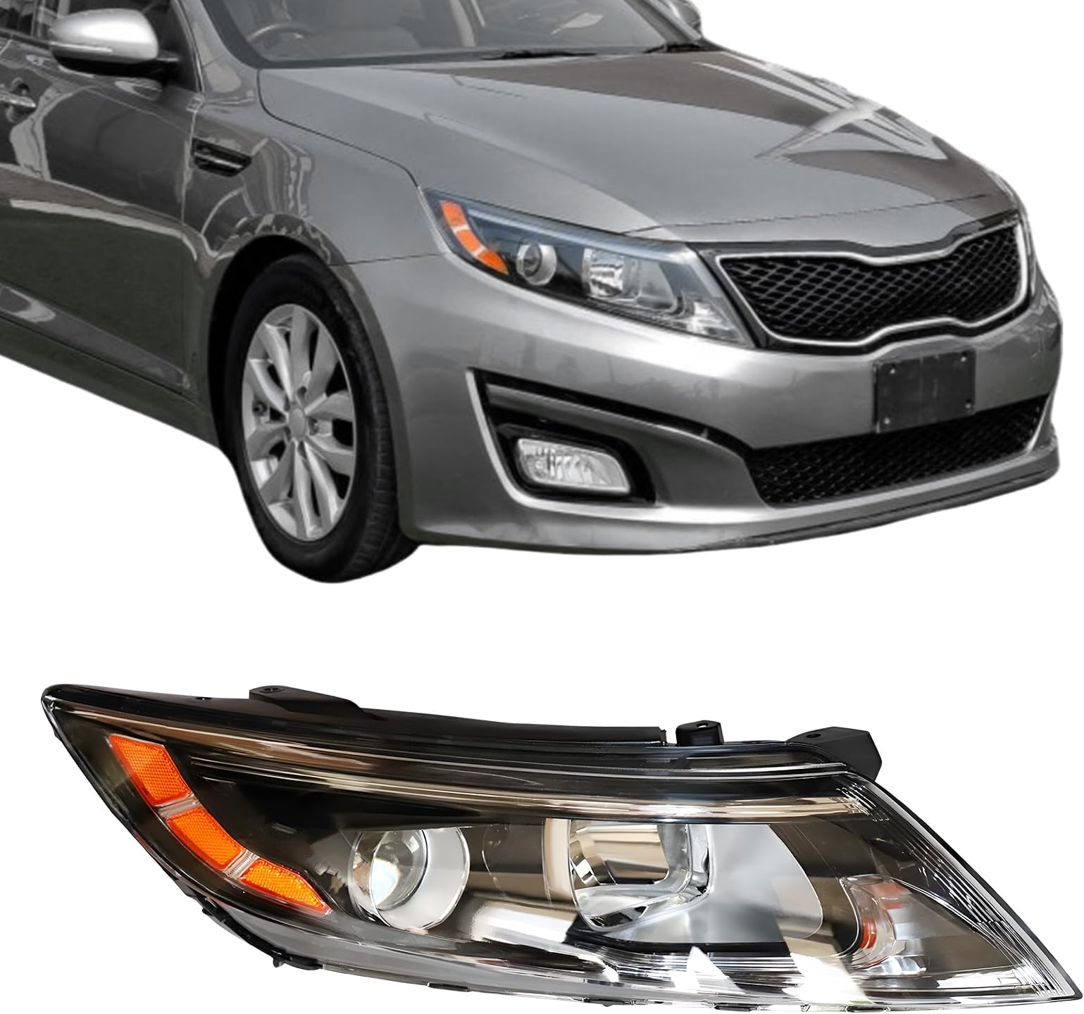 Amazon.com: DuYouG For 2014 2015 KIA Sorento Halogen Projector ...