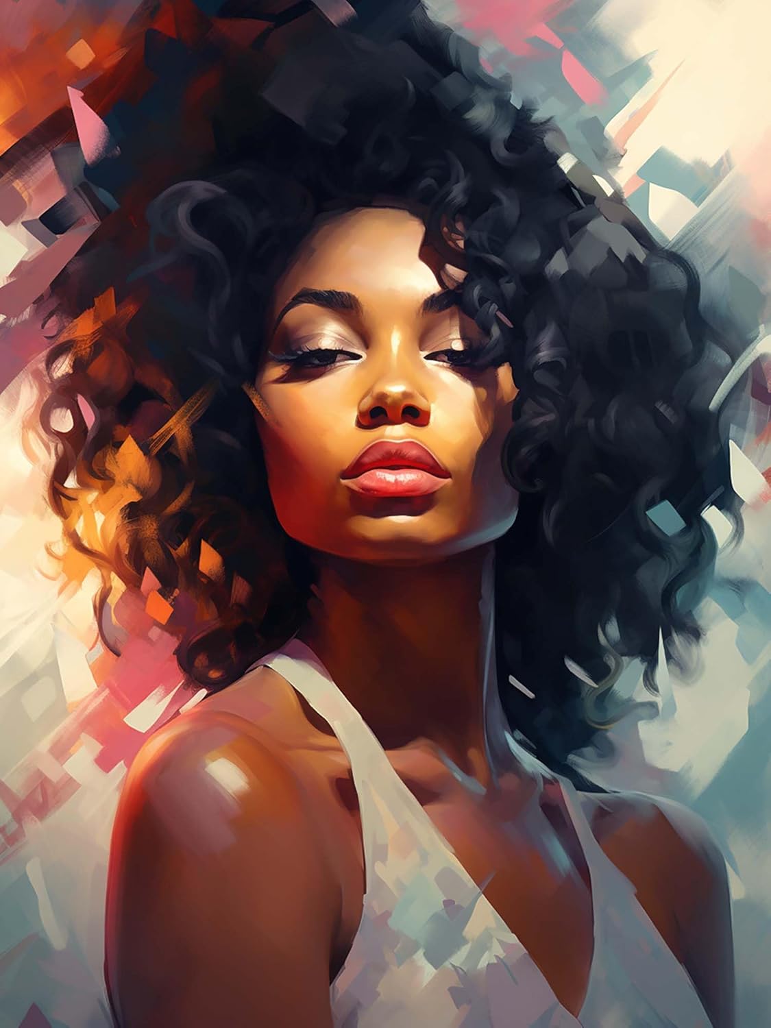 Amazon.com: SKRYUIE 5D African Woman Diamond Painting Kits - DIY ...