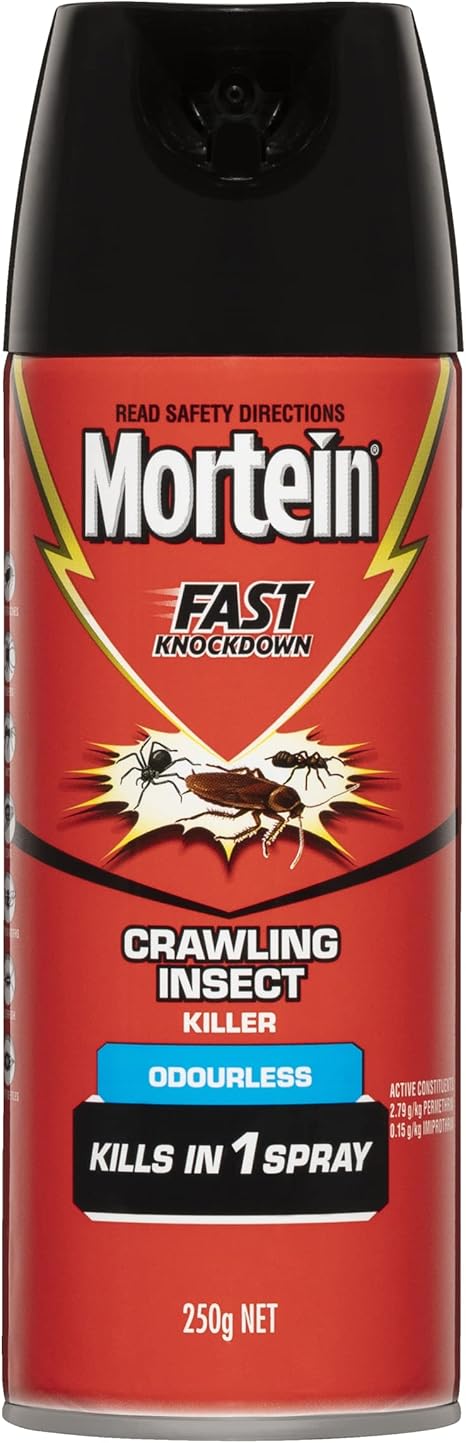 Mortein Fast Knockdown Odourless Surface Spray Crawling Insect Killer ...