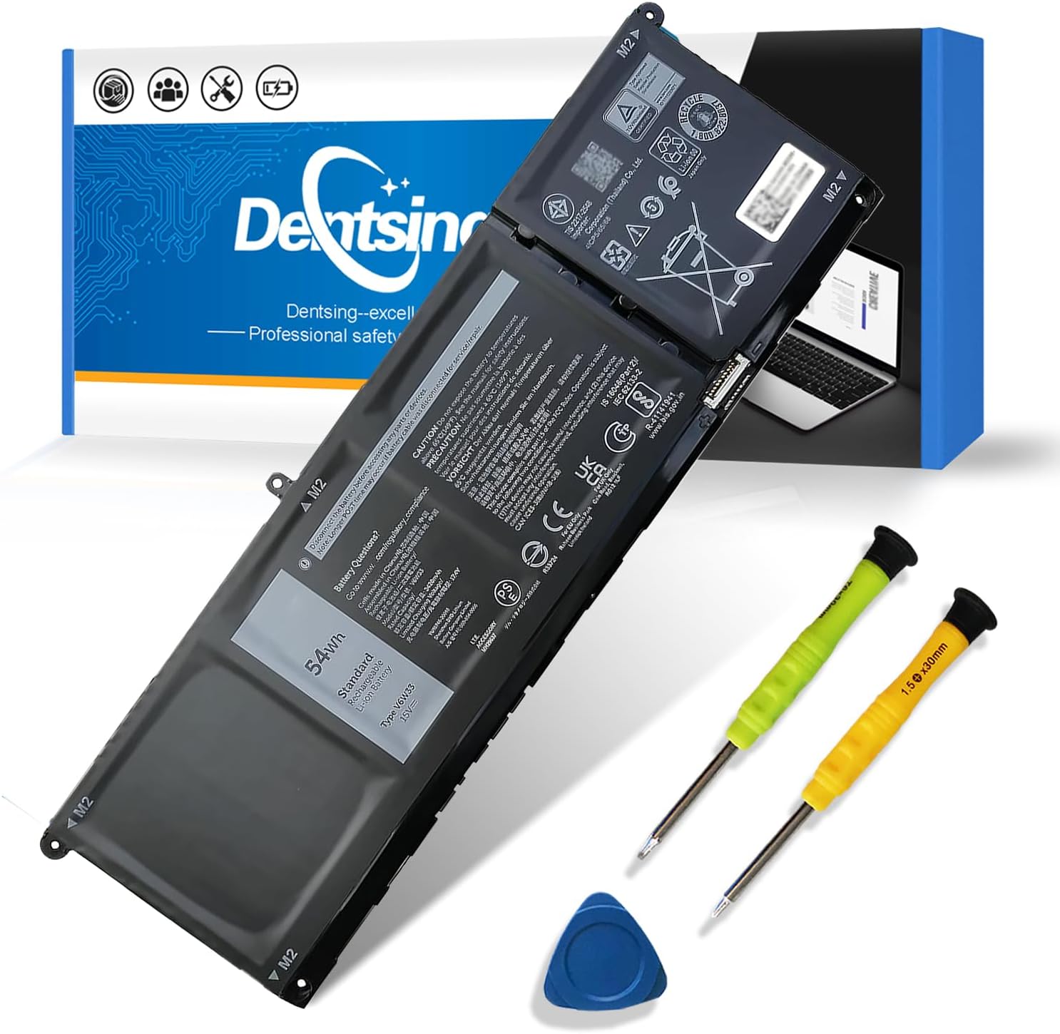 Amazon.com: DELL V6W33 15V 54Wh Laptop Battery For Dell Latitude 3320 ...