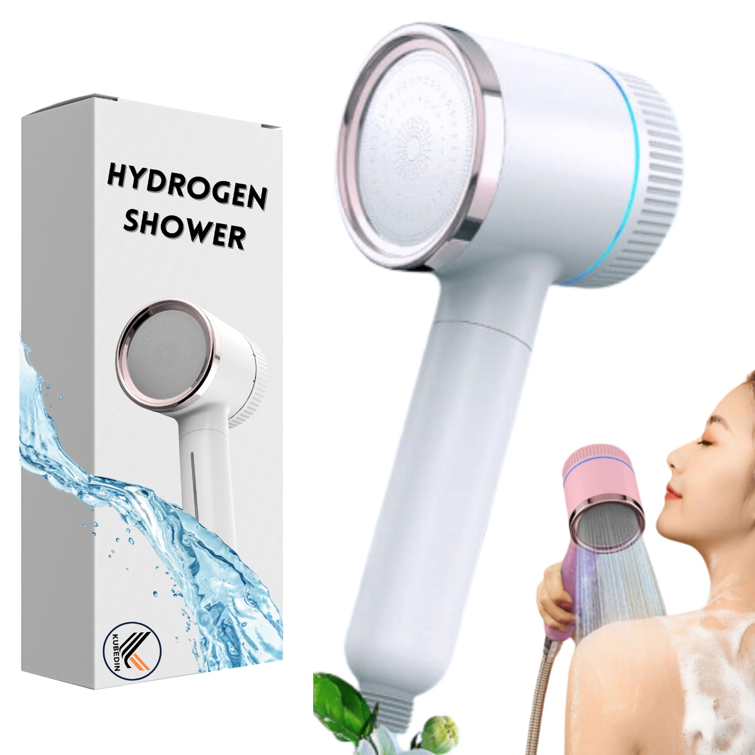 Hydrogen Shower Head with Vitamin C Filter - Water Softener - Remove ...