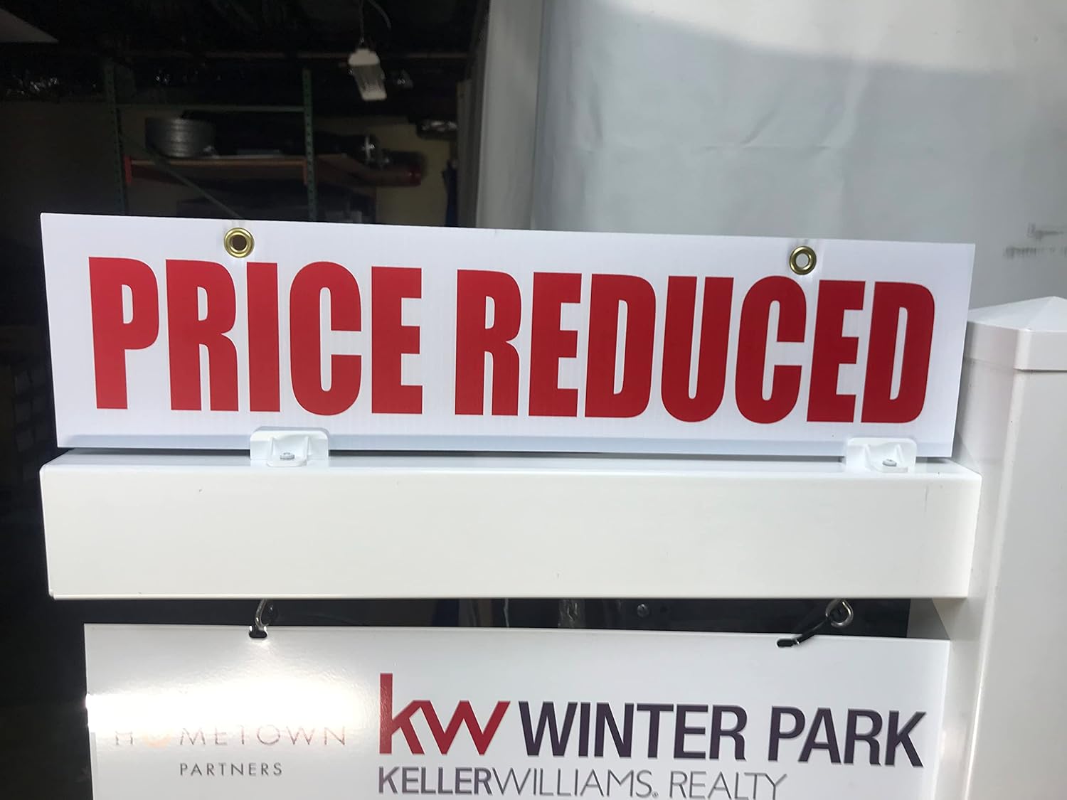 Amazon.com: Real Estate Sign Riders, 5 Pack PRICE REDUCED Sign Rider 6 ...