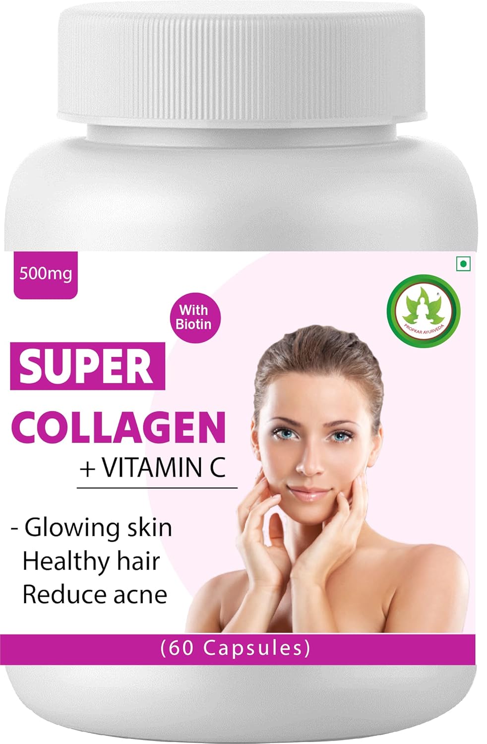 PROPKAR AYURVEDA Super Collagen 60 Veg Capsule Pack of 1 for 1 Month ...