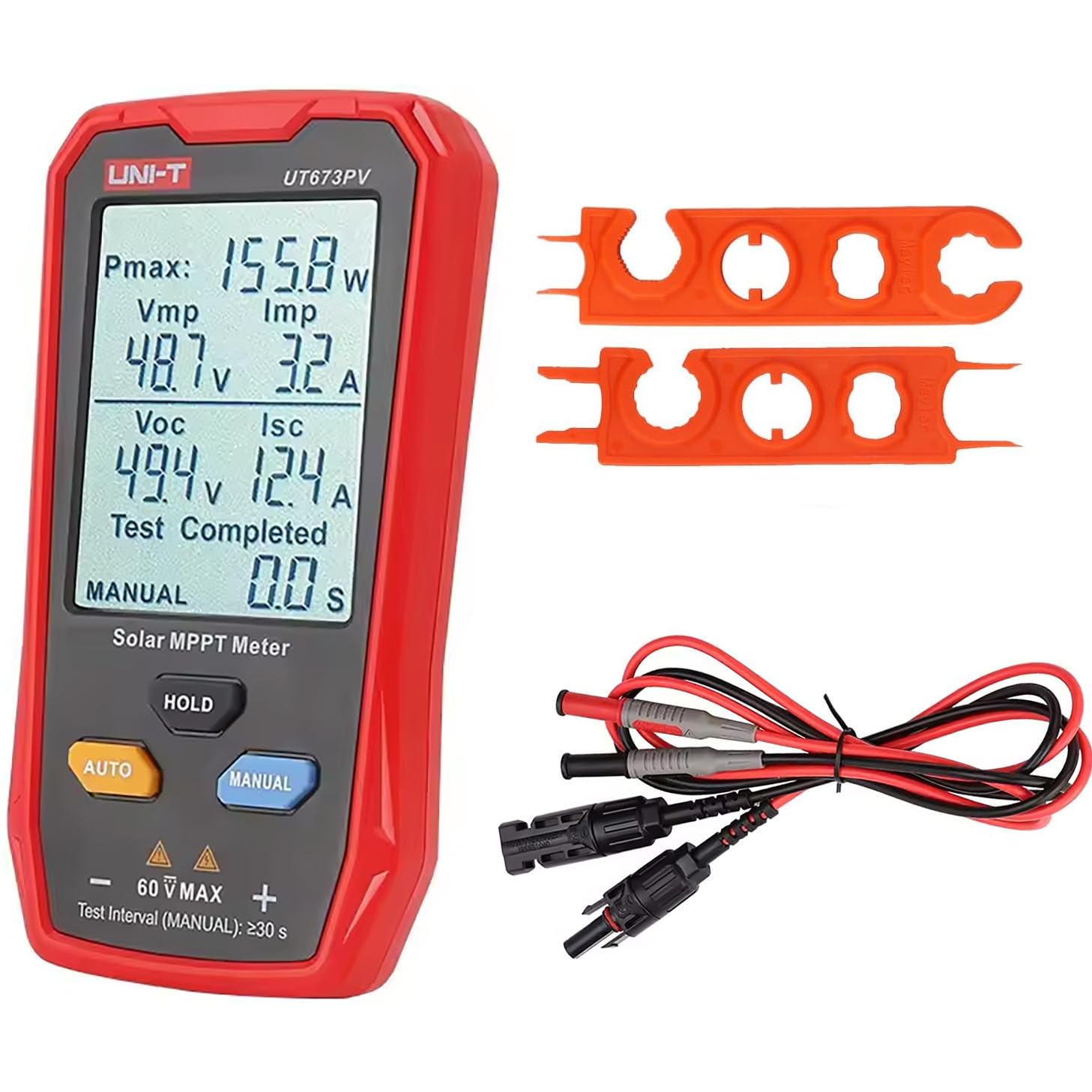 UT673PV Solar Panel Tester, Photovoltaic Multimeter 800W, Solar MPPT ...