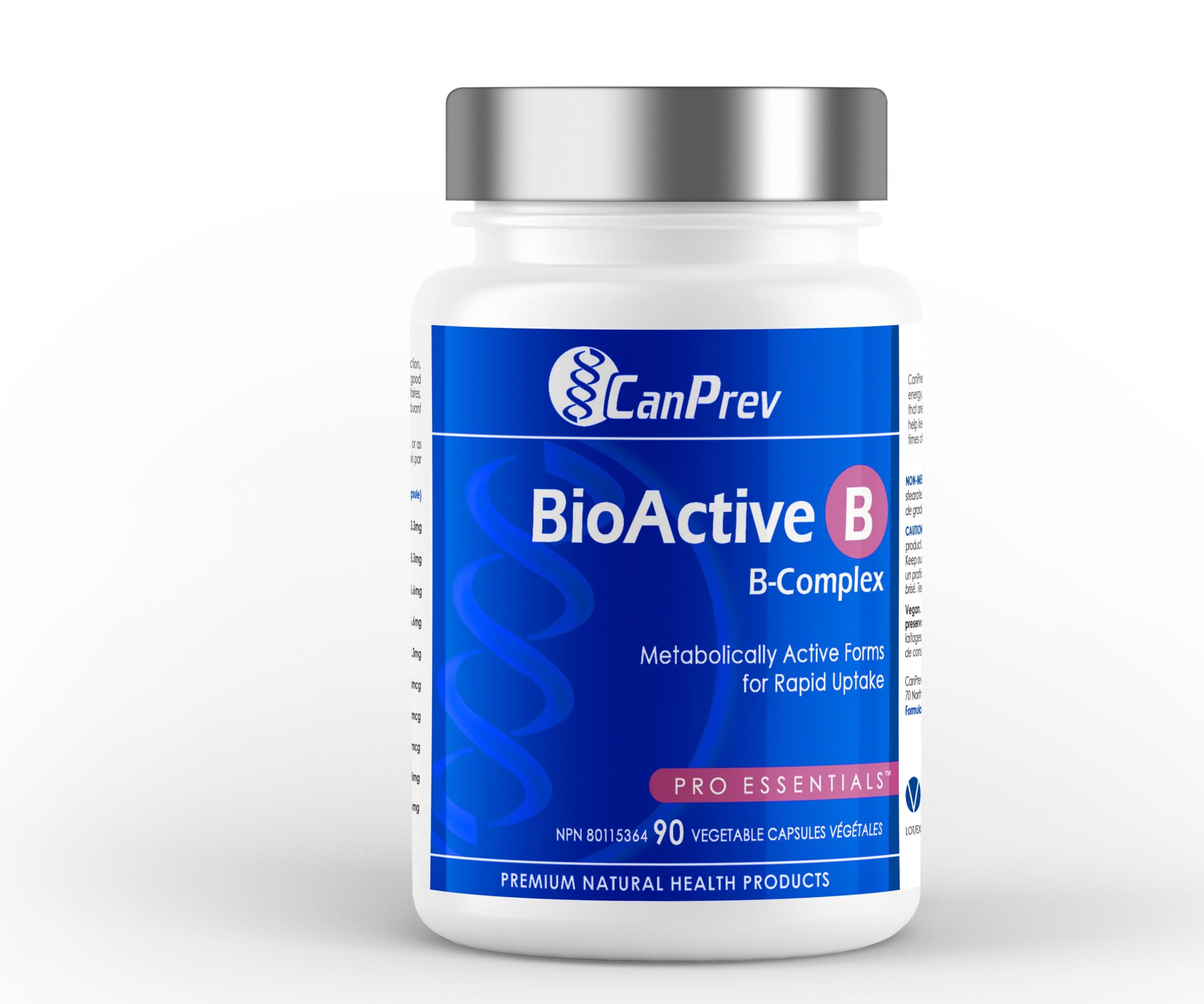 CanPrev BioActive B Vitamin, 90 V-Caps 30-Day Supply - B Vitamin Blend ...