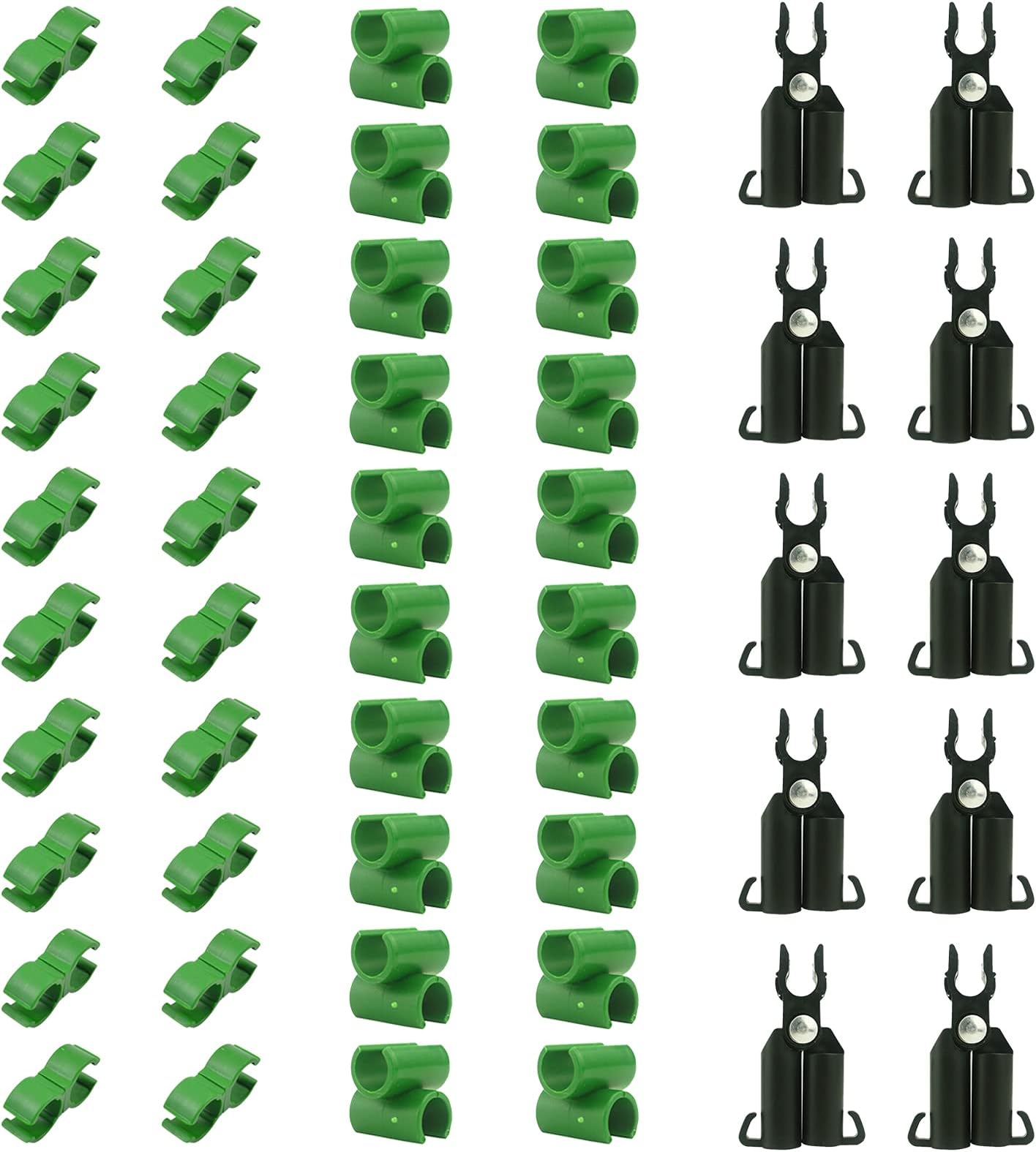 Amazon.com : Boao 24 Pcs Garden Cane Connects Stretch Rubber 5 Hole ...