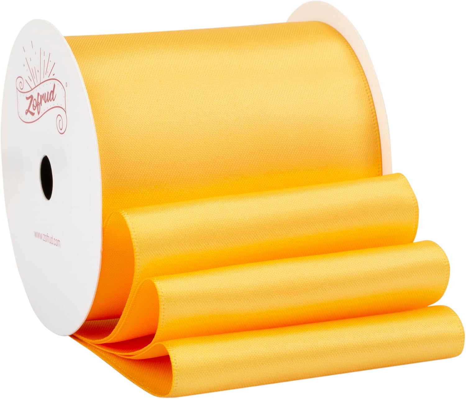 Amazon.com: Zofrud Yellow Gold Satin Ribbon 3 Inch Wide x 10 Yds ...