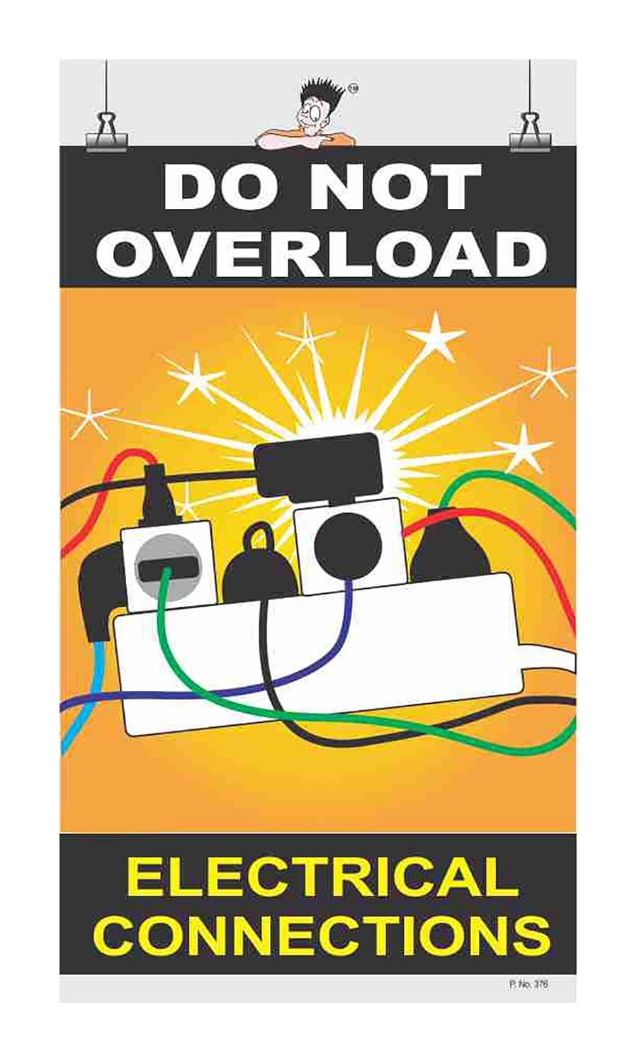 Posterkart Electrical Safety Poster - Do Not Overload, 66 cm x 36 cm x ...