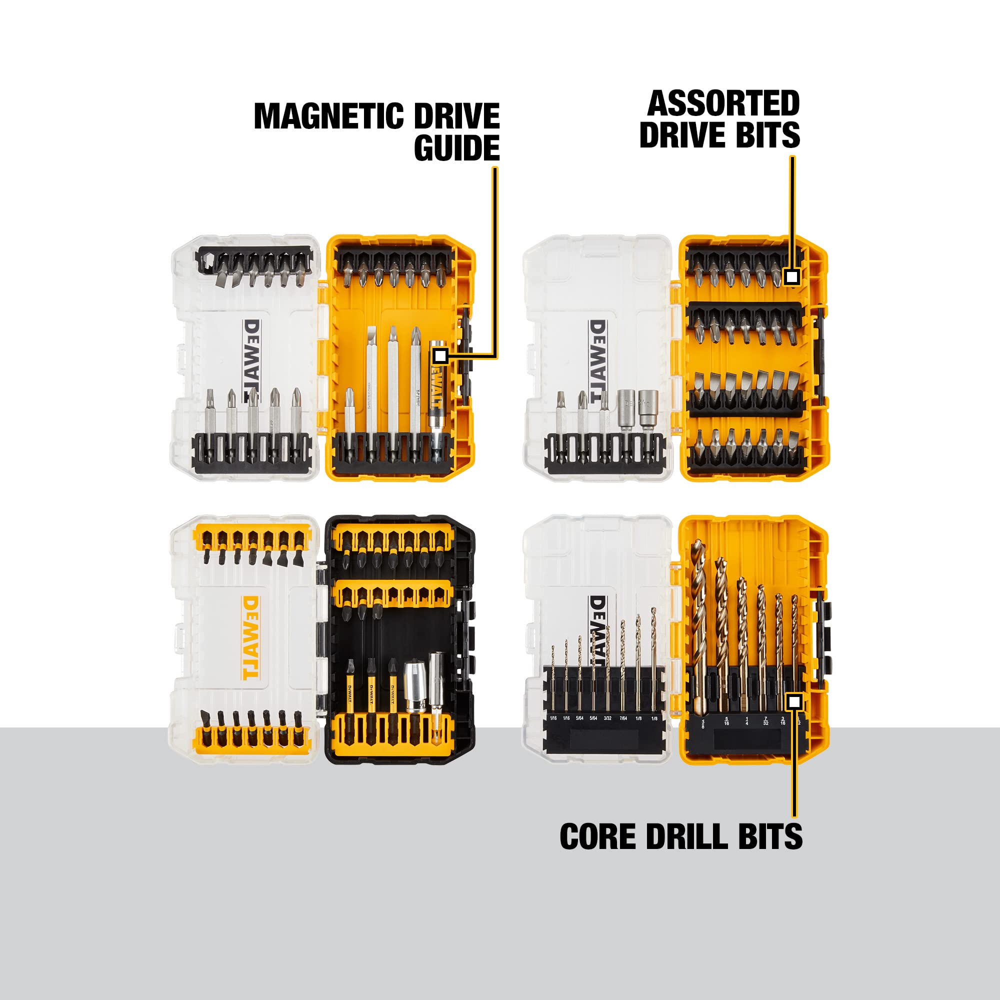 DEWALT Screwdriver Bit Set / Drill Bit Set, 100-Piece (DWA2FTS100)