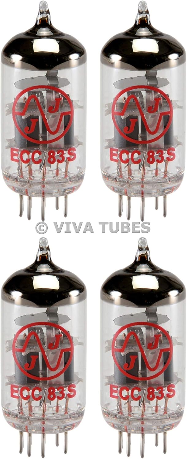 Amazon.com: New In Box Gain Matched Quad 4 JJ Electronics Tesla 12AX7 ...