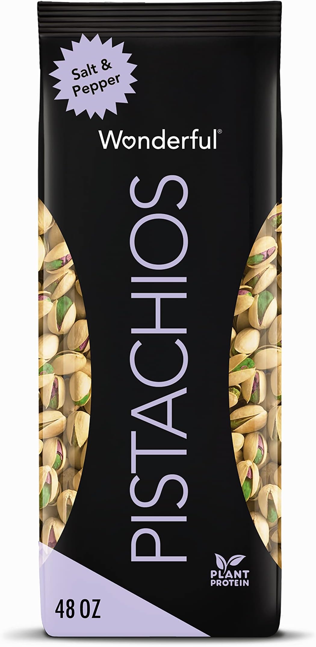Amazon.com : Wonderful Pistachios In Shell, Salt & Pepper Flavored Nuts ...