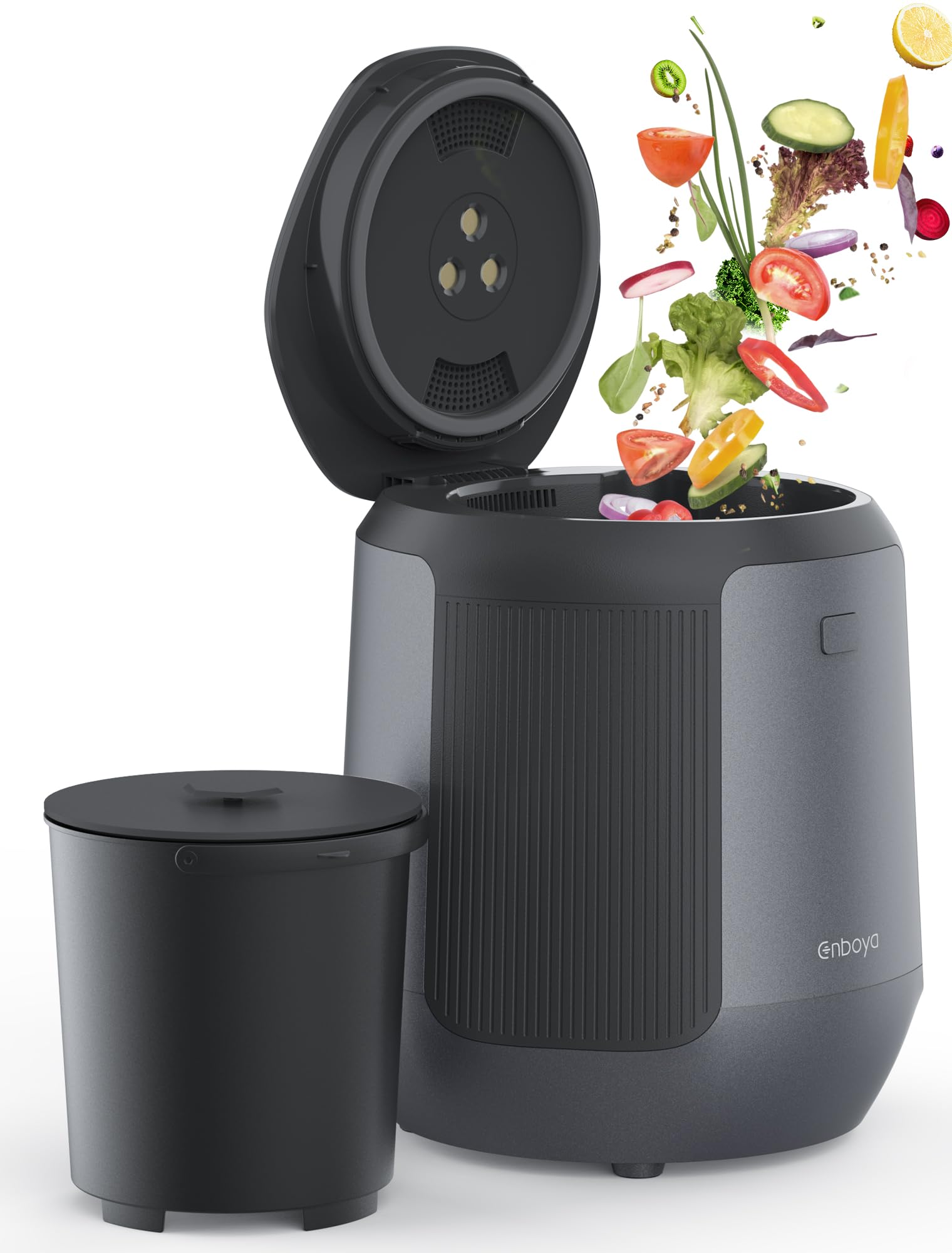 Buy Electric Com,4.2L Kitchen Compost Bin with LED Time Display Indoor ...