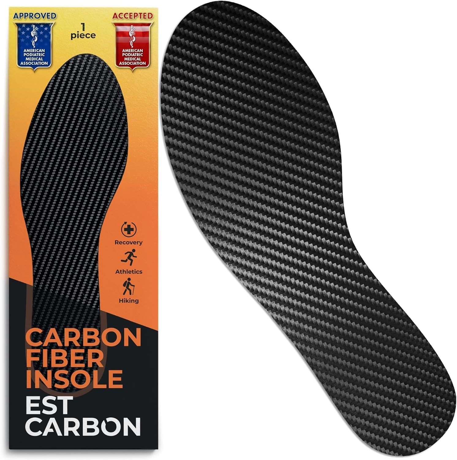 Amazon.com: Carbon Fiber Insole for Men & Women - Sumiwish（1 Pair） High ...