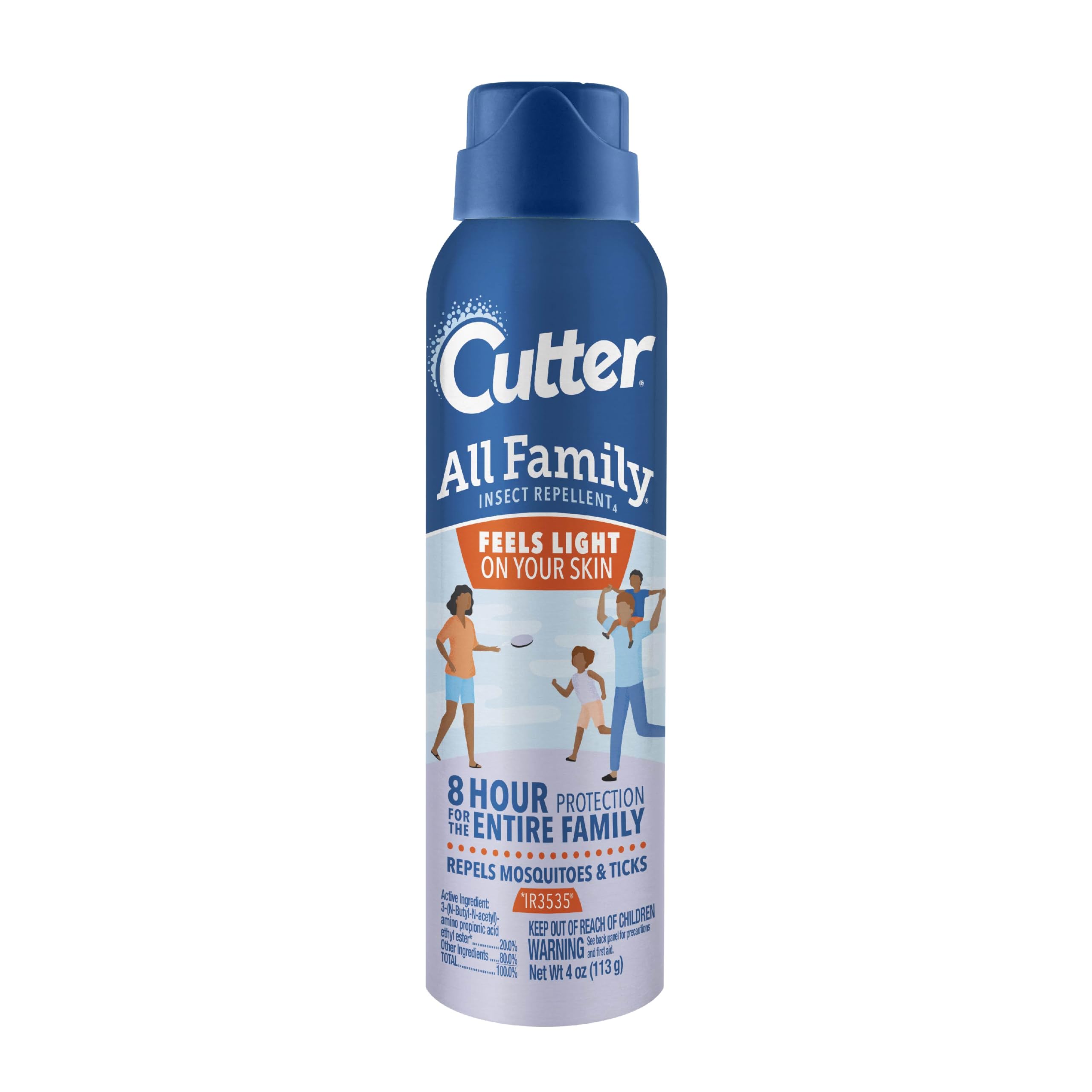 Amazon.com: Cutter All Family Insect Repellent, 4 Ounces, [DEET-Free ...