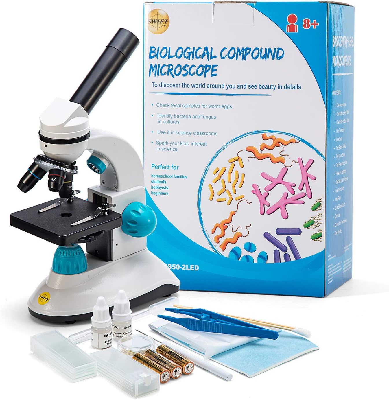 SWIFT Microscopes for Kids,Monocular Microscopes for Children Beginners ...