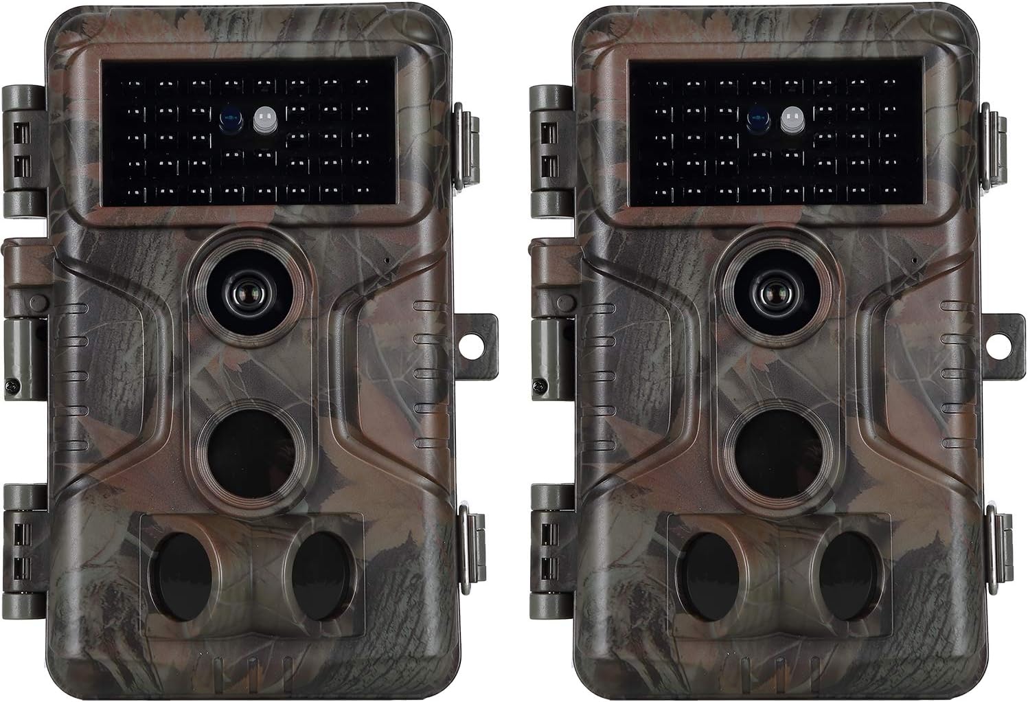 Amazon.com: 2-Pack No Glow Game & Deer Trail Cameras 48MP 1296P H.264 ...