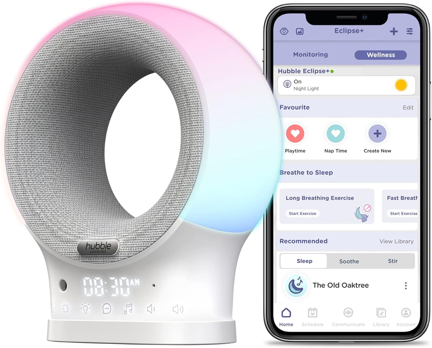 Hubble Connected - Eclipse+ - Portable Soother, Kids & Baby Audio ...