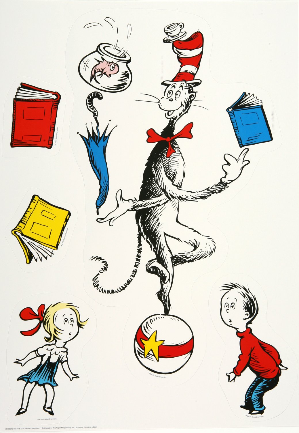 Snapklik.com : Eureka Dr. Seuss The Cat In The Hat Large Bulletin Board ...