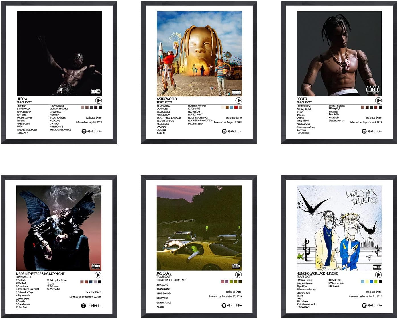 Amazon.com: Pipakeke Travis Scott Music Album Posters Album Cover Wall ...