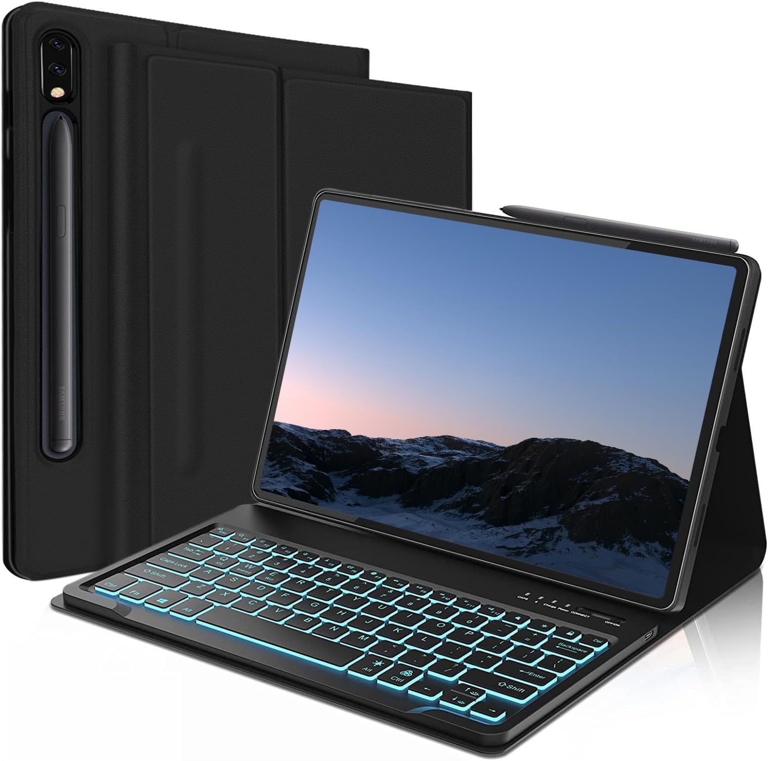 Amazon.com: Samsung Galaxy Keyboard Case for Tab S9 Plus/ S9+/ S8+ Plus ...