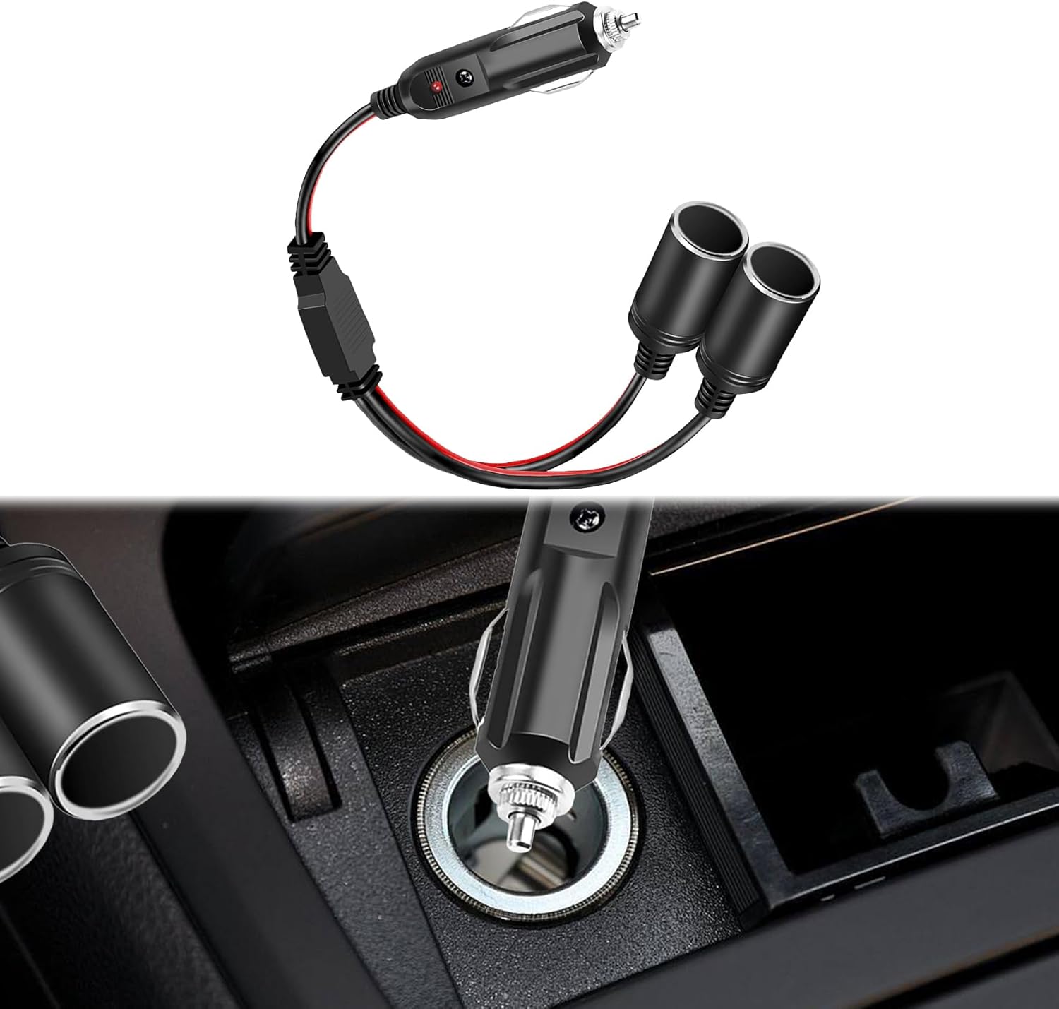 Wedcool Car Cigarette Lighter Splitter, 12V Cigarette Lighter Socket ...