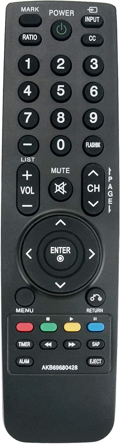 Amazon.com: AKB69680428 Replacement Remote Control fit for LG LED TV ...