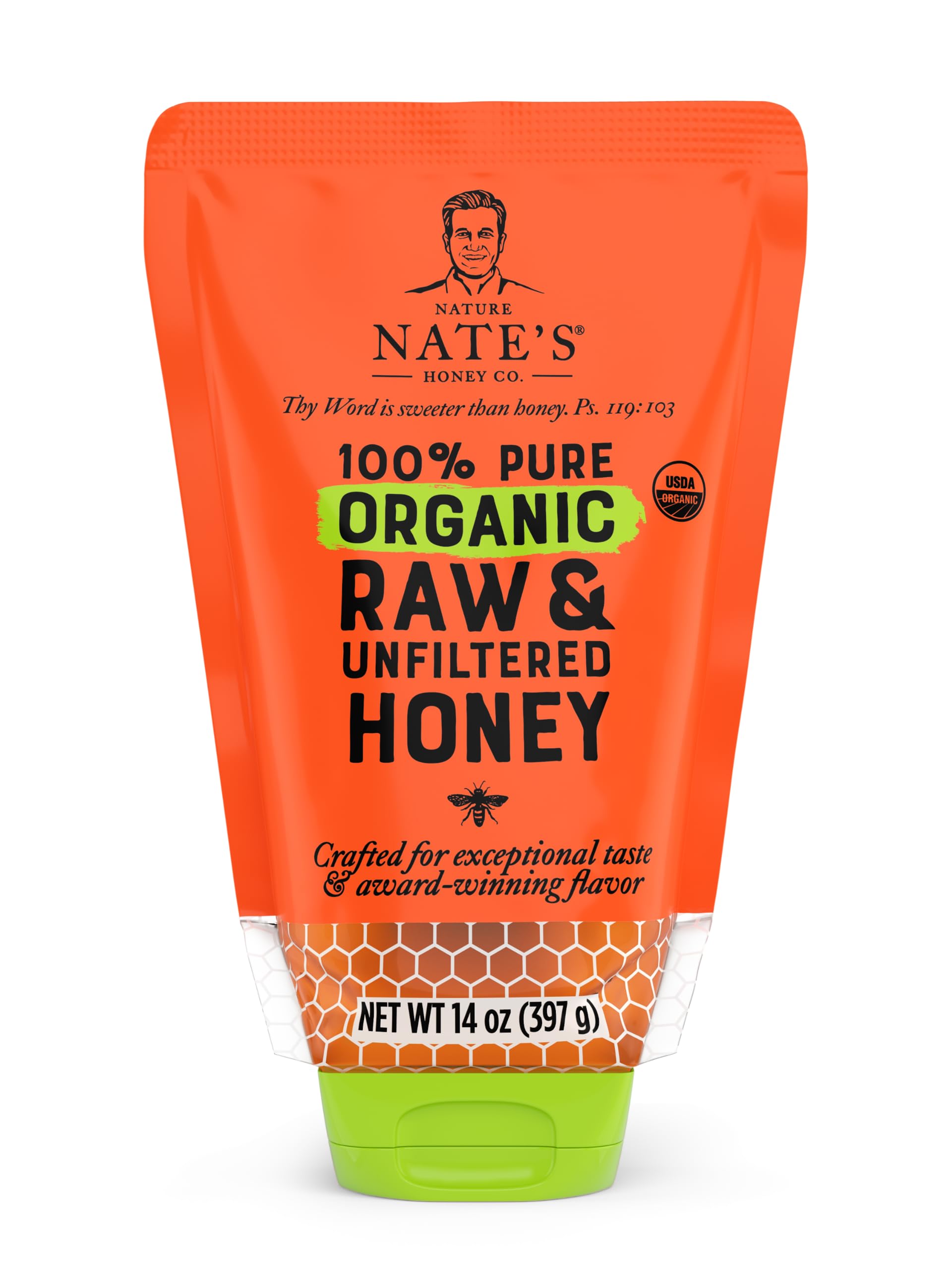 Snapklik.com : Nature Nates 100% Pure USDA Organic Raw & Unfiltered Honey