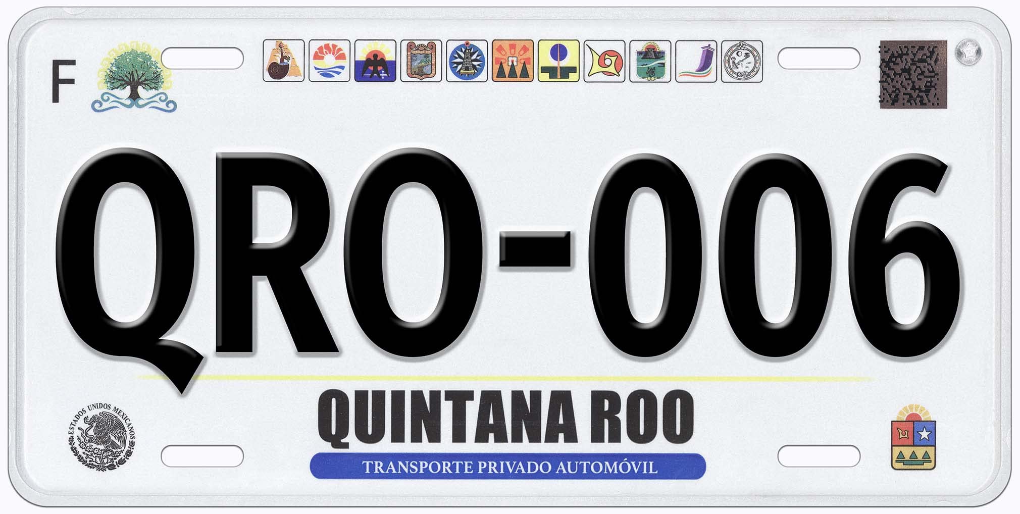 Quintana Roo License Plates Mexico Registration Plate Hi Res Stock