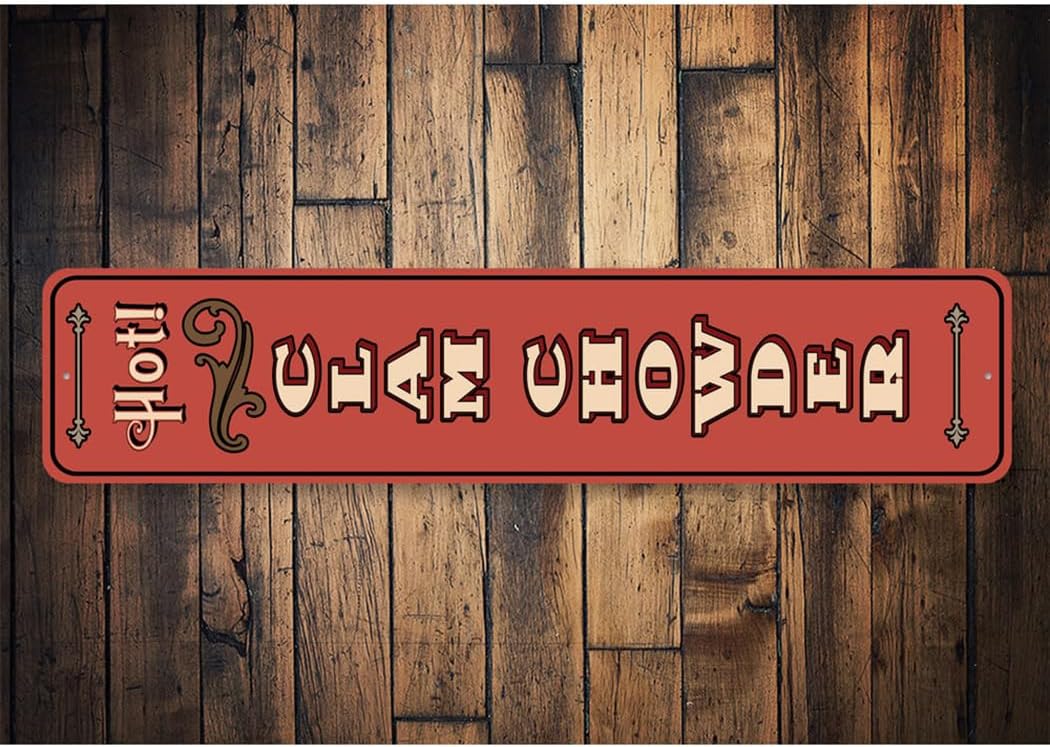 Clam Chowder Sign – 4 x 18 – Guatemala