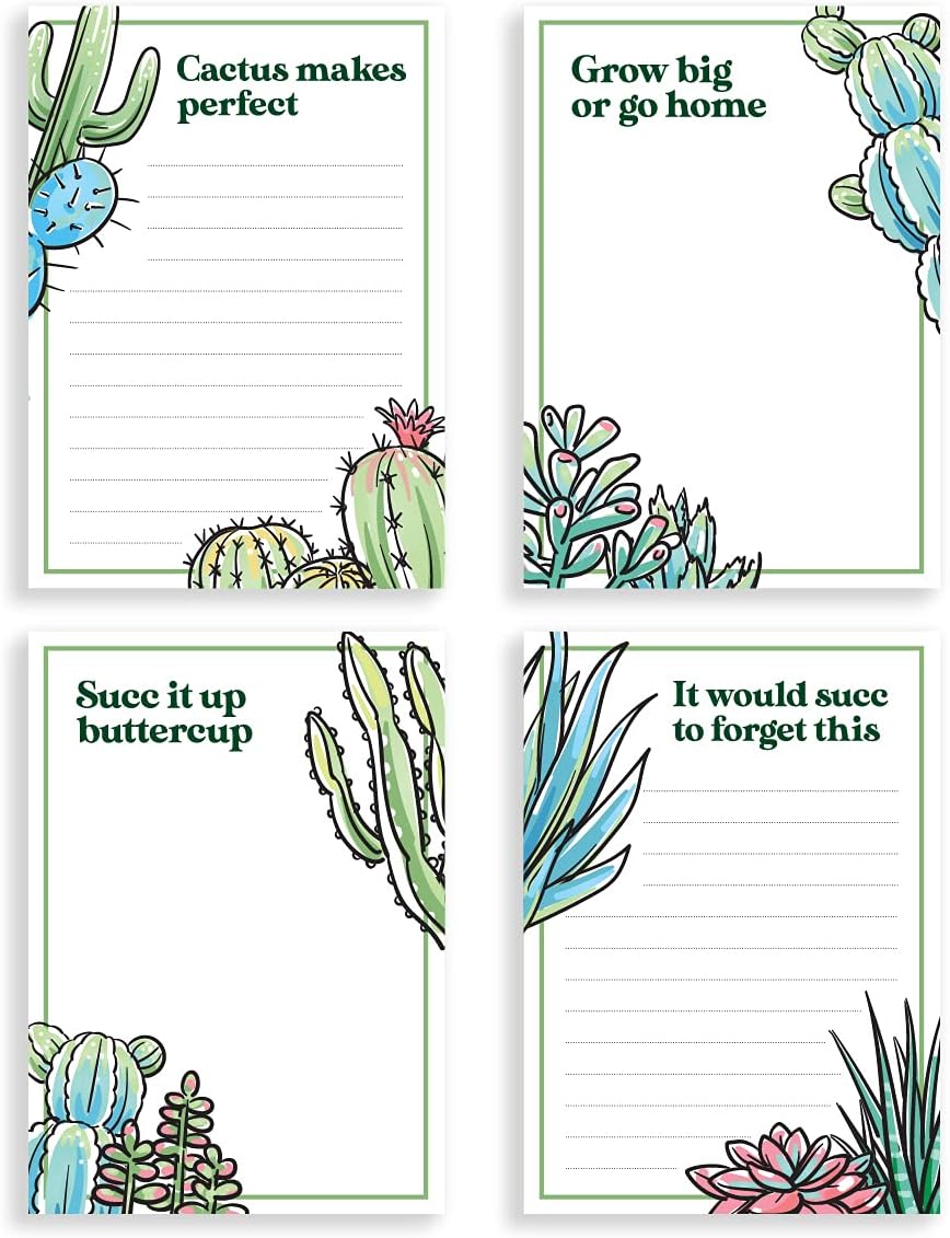 Amazon.com : Paper Junkie 4 Pack Funny Notepads for Coworkers Gifts, To ...