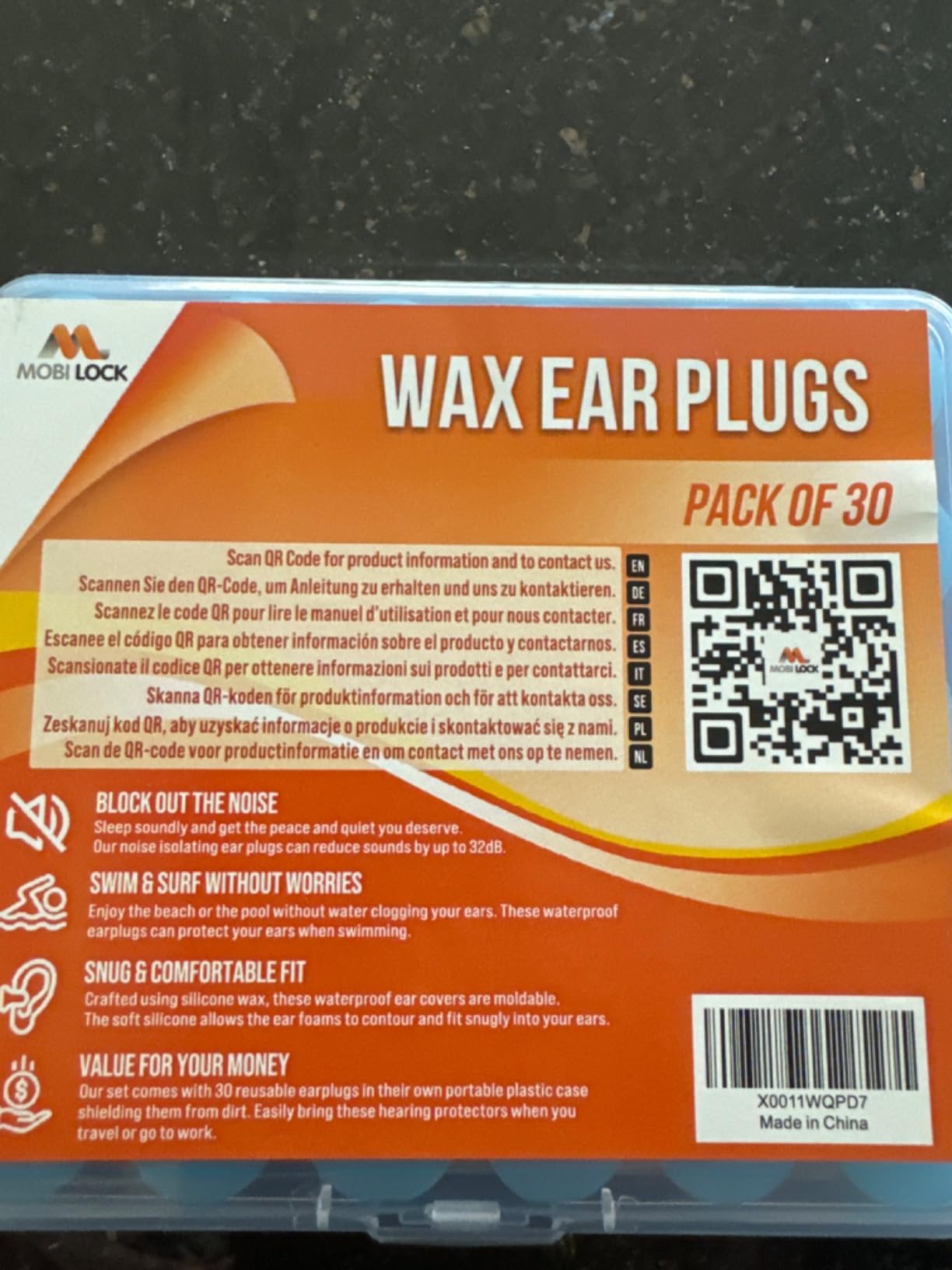 30pcs Reusable Silicone Wax Ear Plugs 32dB Noise Cancelling Earbuds for ...