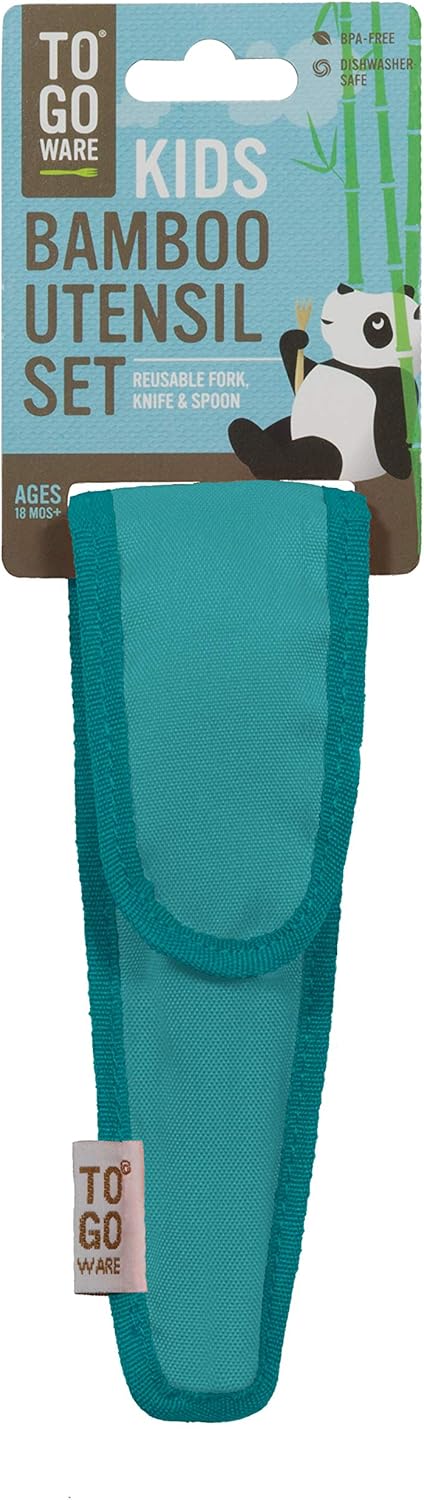 Amazon.com: TO GO WARE Kid's Bamboo Utensil Set Berry Blue, 1 EA : Home ...