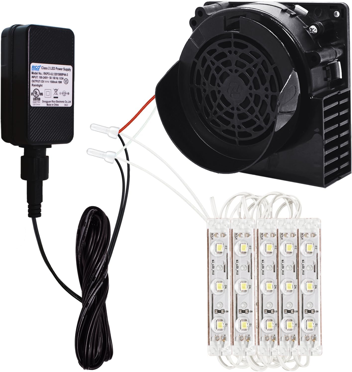 Amazon.com: AIR CHARACTERS Replacement YEF-80 Fan with Base and Lights ...