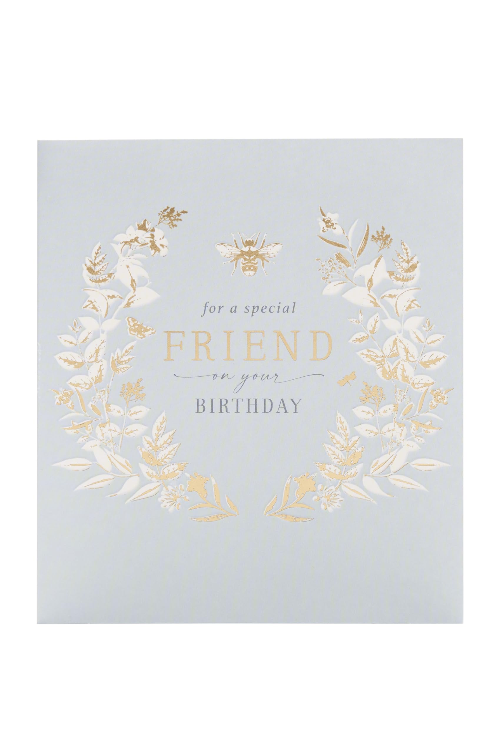 UK Greetings Birthday Card for Her/Friend - Green & Gold Design ...