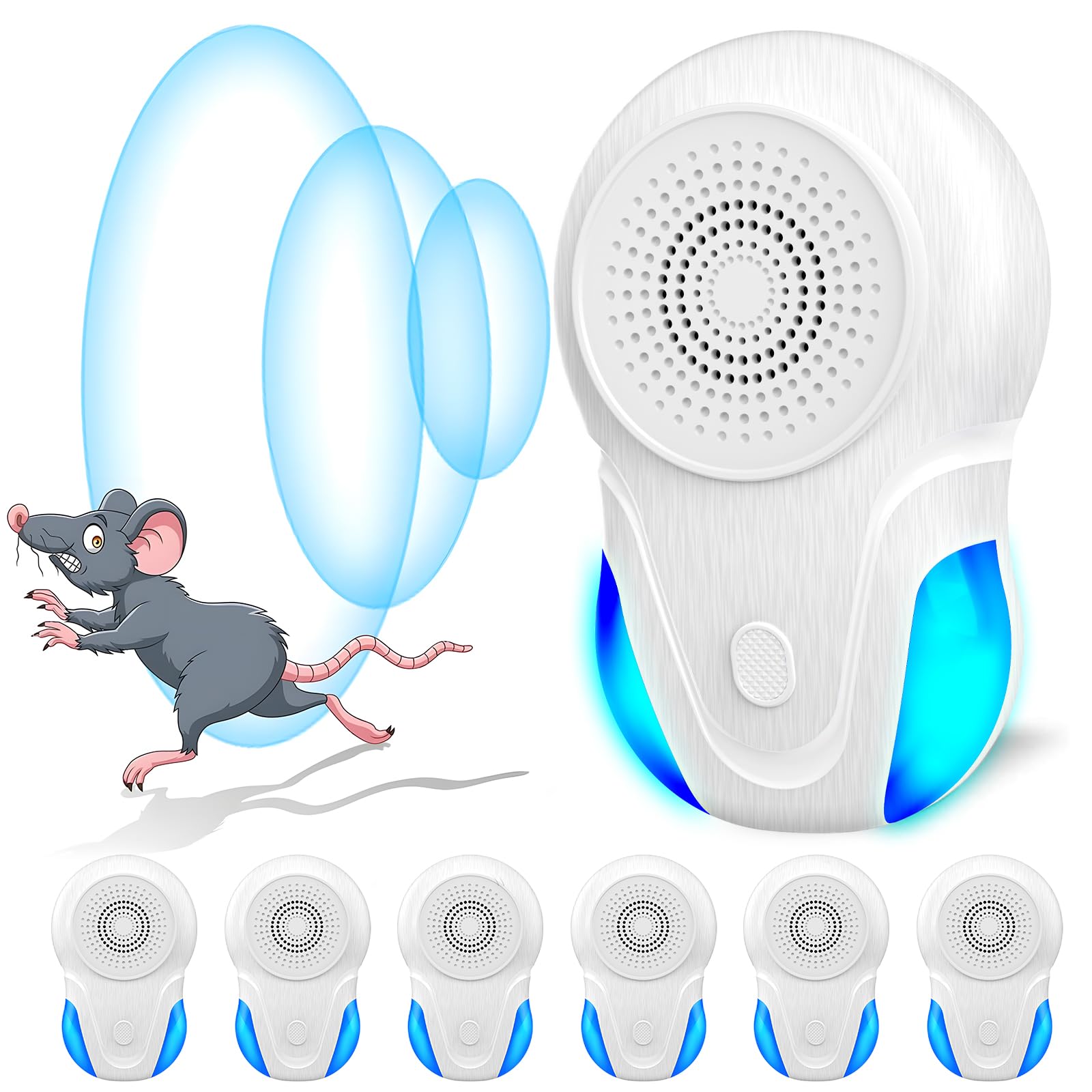 Amazon.com: 6Pack Ultrasonic Pest Repeller Electronic Mouse Repellent ...