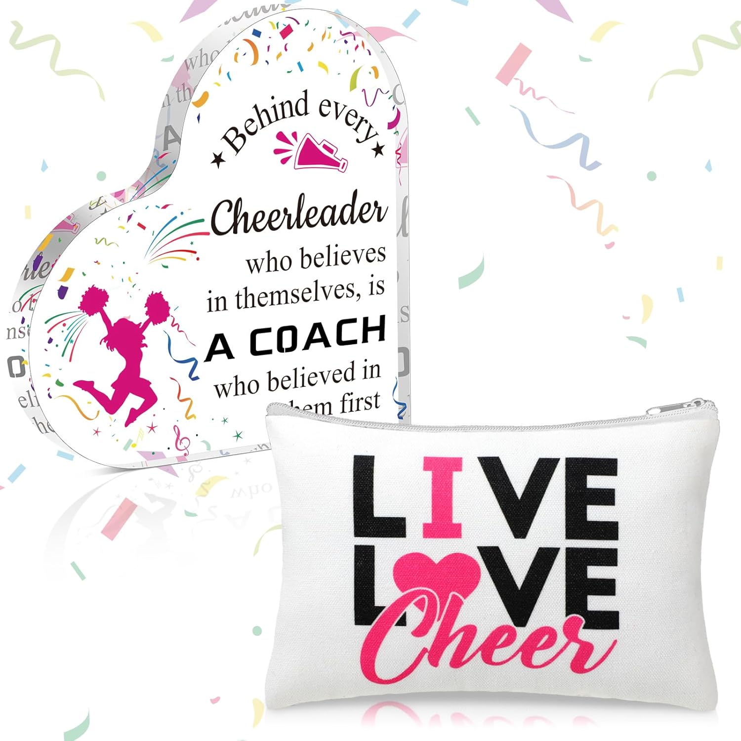 Amazon.com: Silkfly 2 Pcs Cheer Coach Gift Set for Women Cheerleader ...