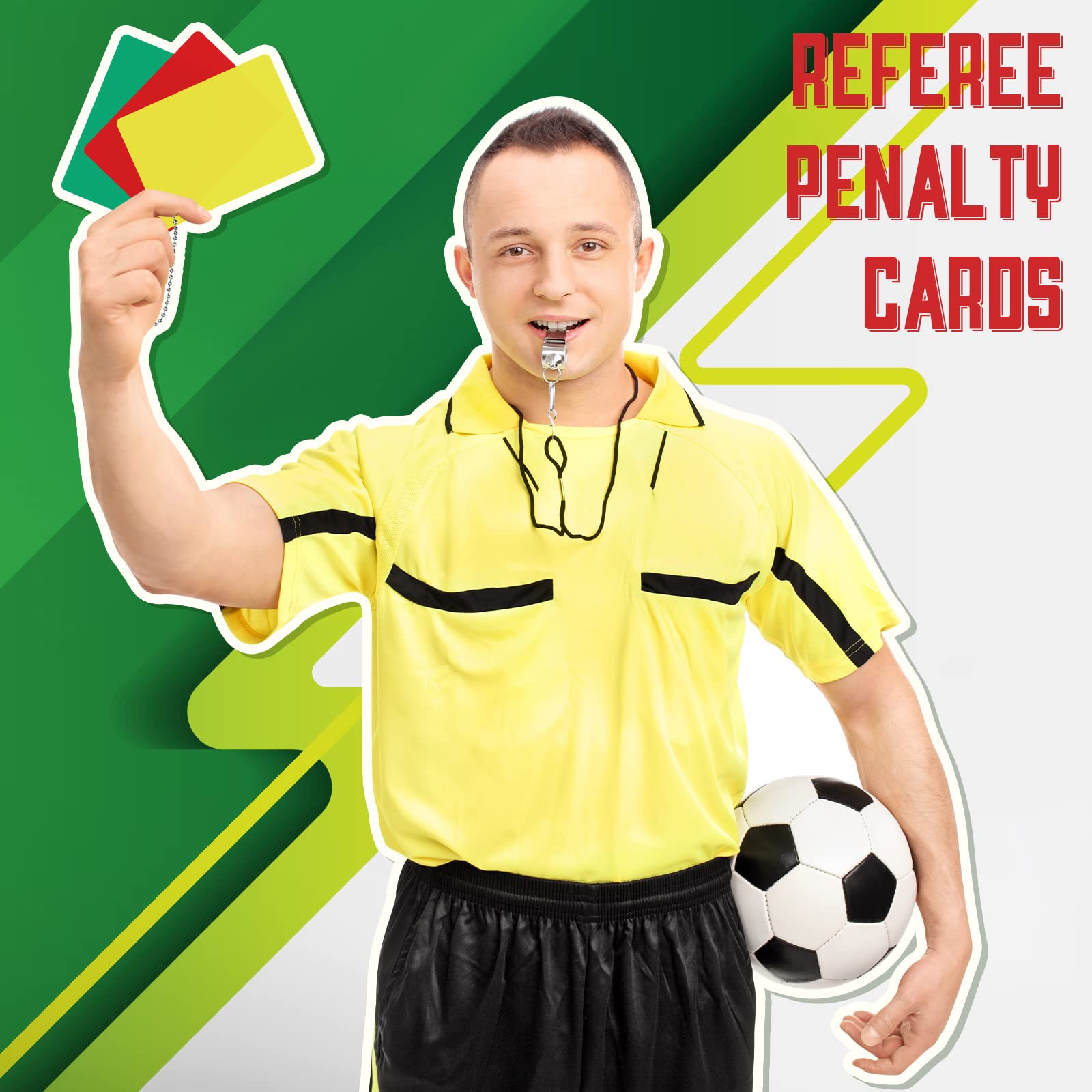 Snapklik.com : 2 Sets Referee Penalty Cards Football Referee Card Sets ...