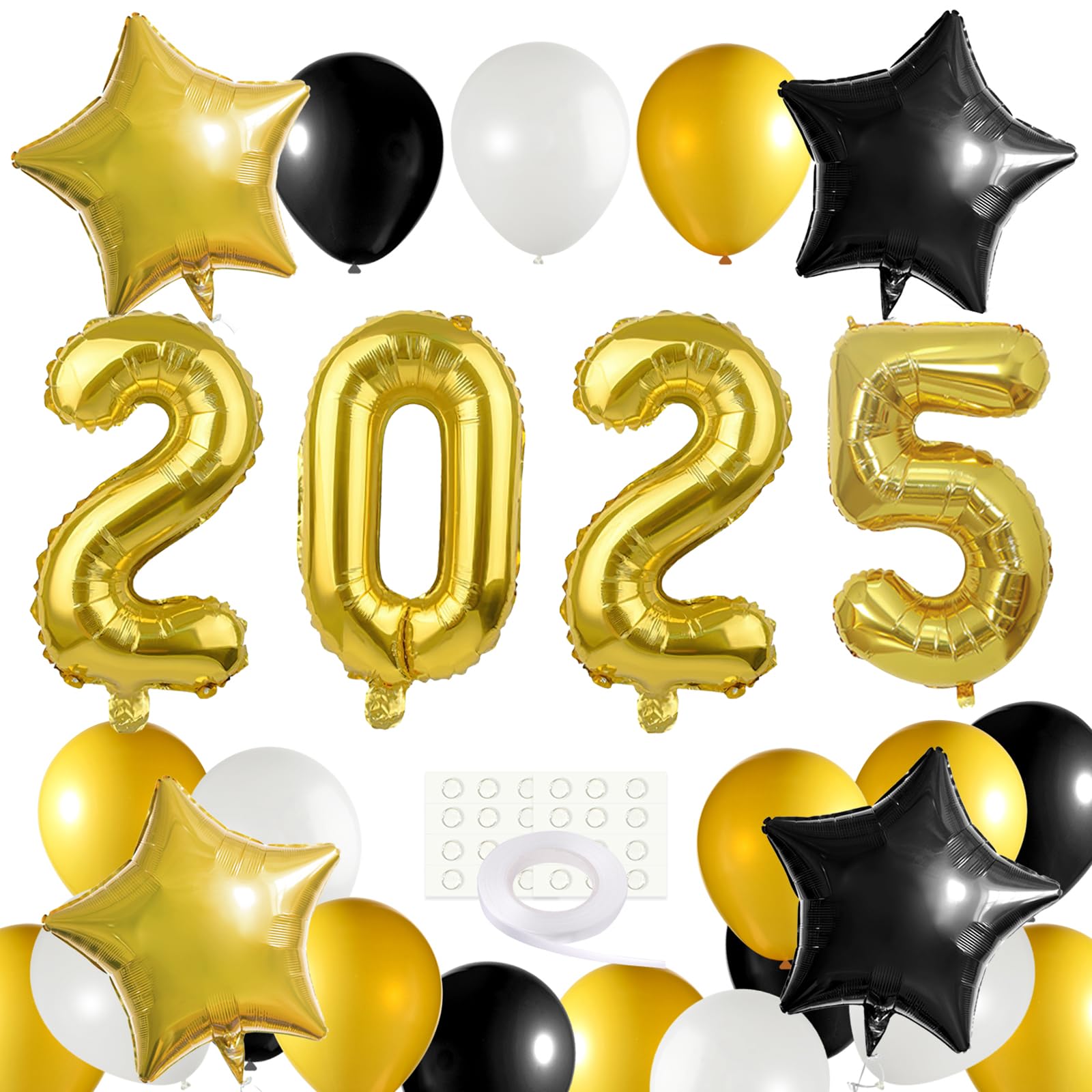 Giant Gold 2022 Number Balloon Kit Theme Special