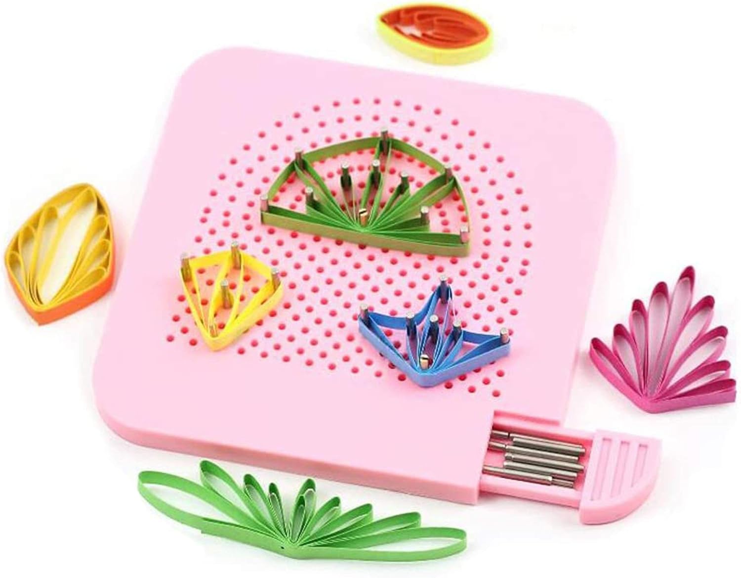 Amazon.com: Carykon Roll Quiller's Grid Guide Quilling Board with Pins ...