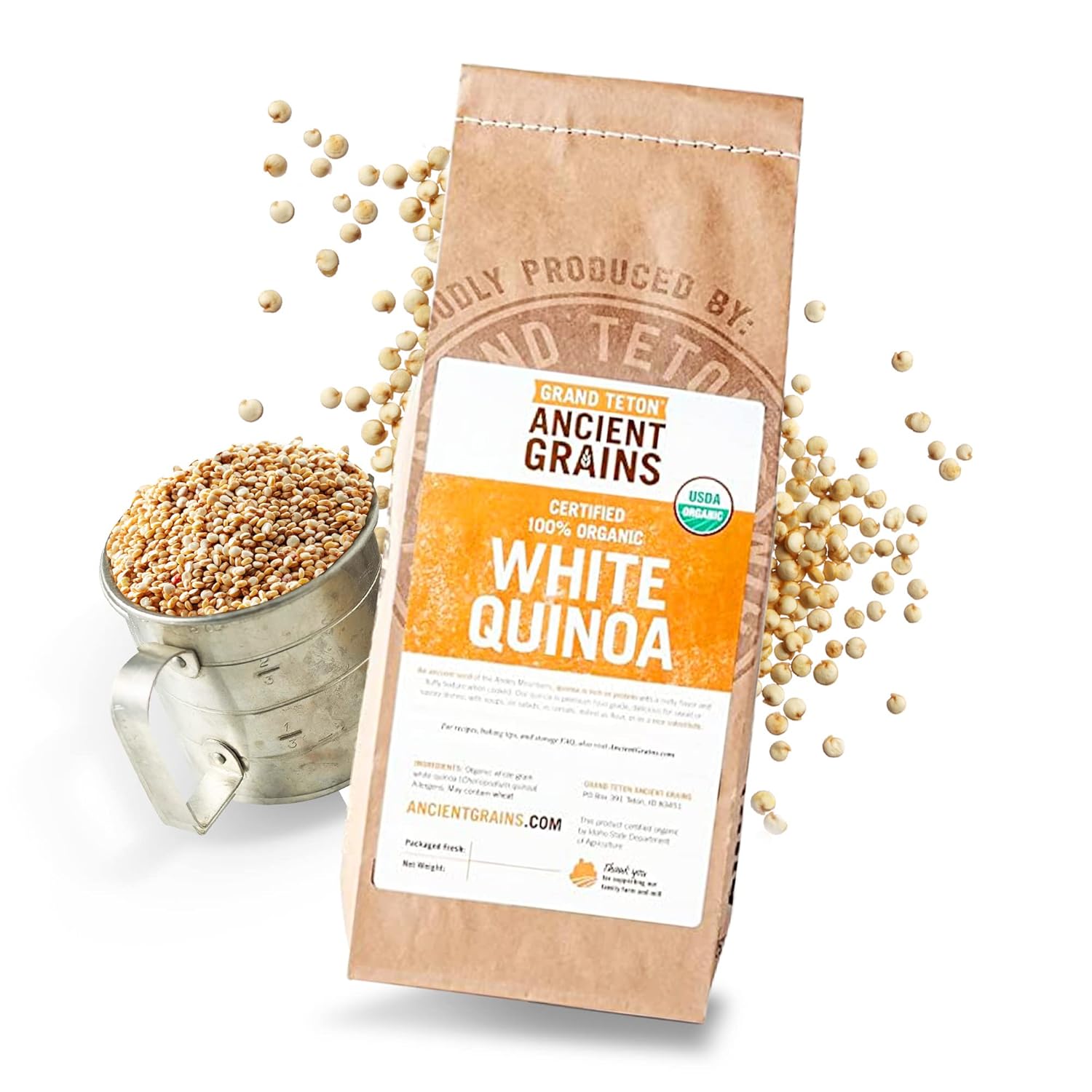 Amazon.com : Grand Teton - Ancient Grains 100% Organic Quinoa, Quinoa ...