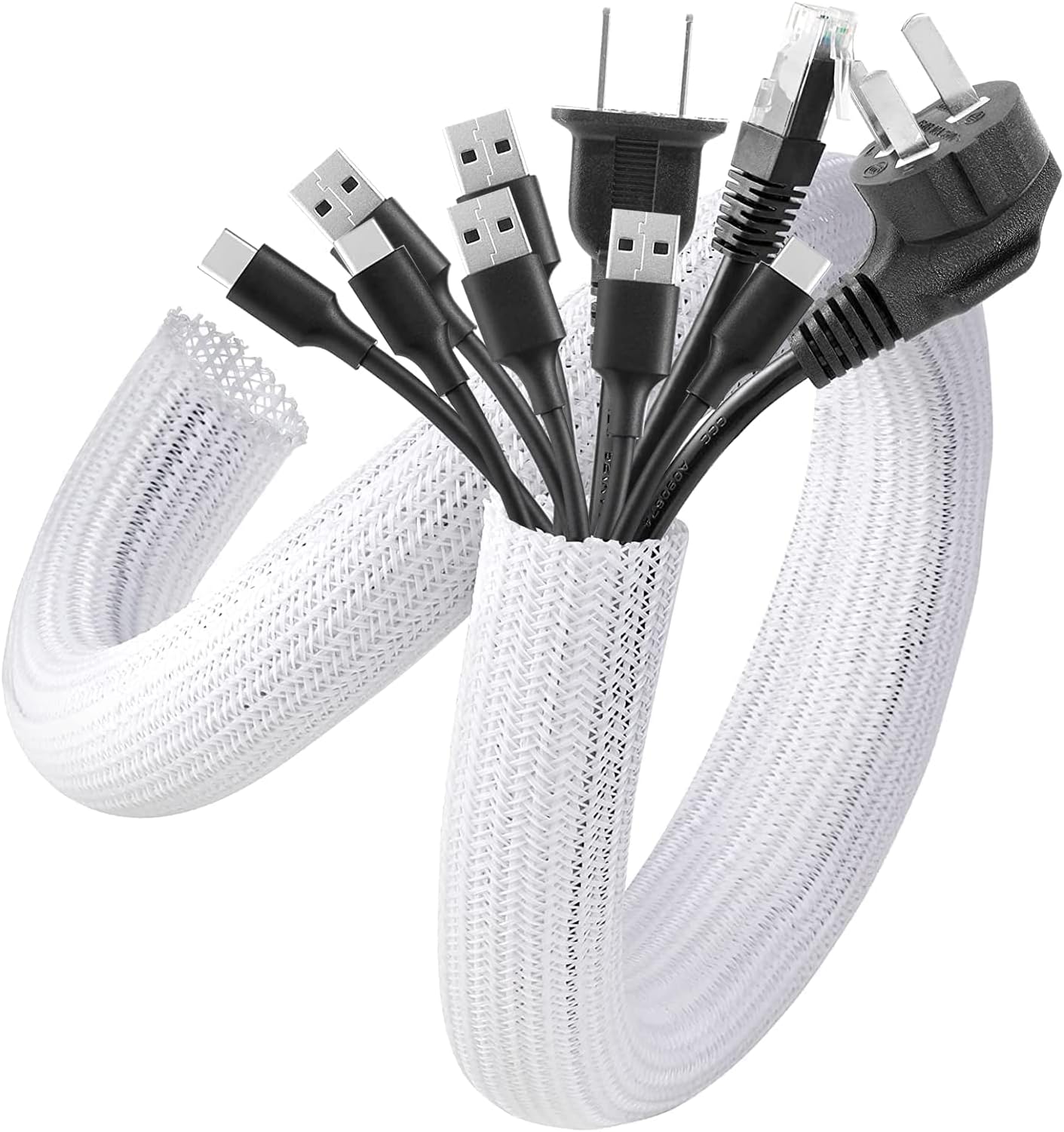 Manchon de Câble Gaine 3 Mètres 13-23mm Souple Ajustable AGPTEK ...