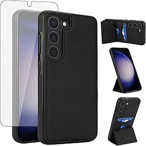 Amazon.com: Asuwish Phone Case for Samsung Galaxy S23 Plus S23+ 5G Wallet Cover with Screen ...
