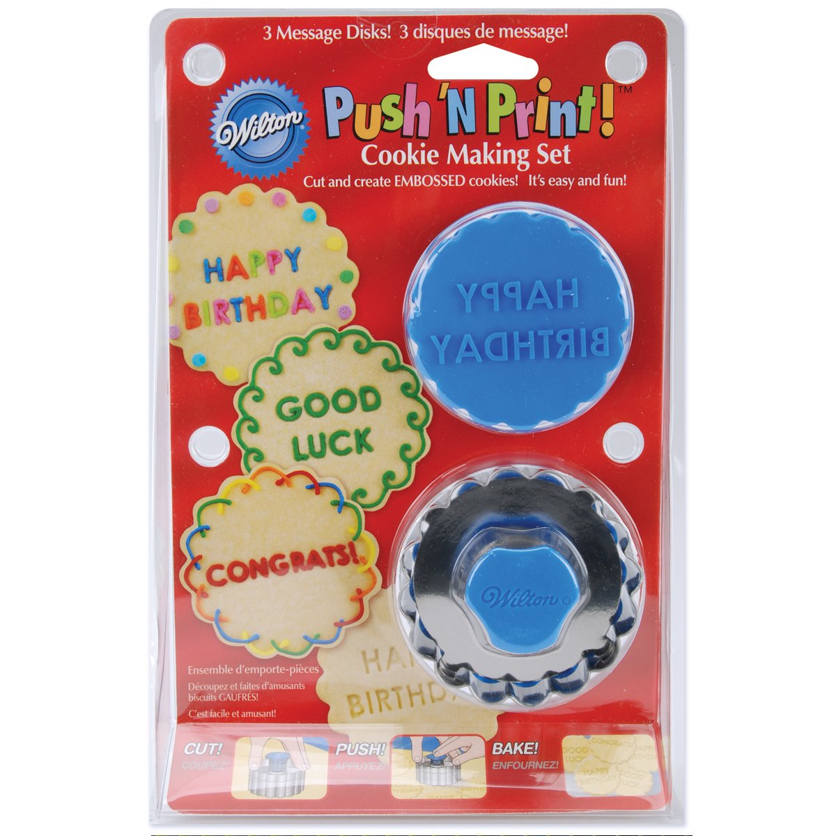 Amazon.com: Wilton Push N Print Cutter Set: Cookie Cutters: Home & Kitchen