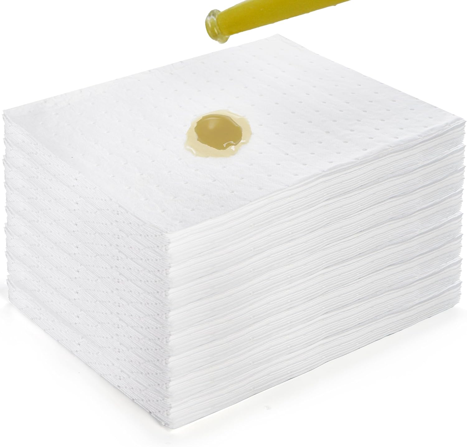 Amazon.com: Okllen 100 Pack Oil Absorbent Pads, Single Weight Dimpled ...