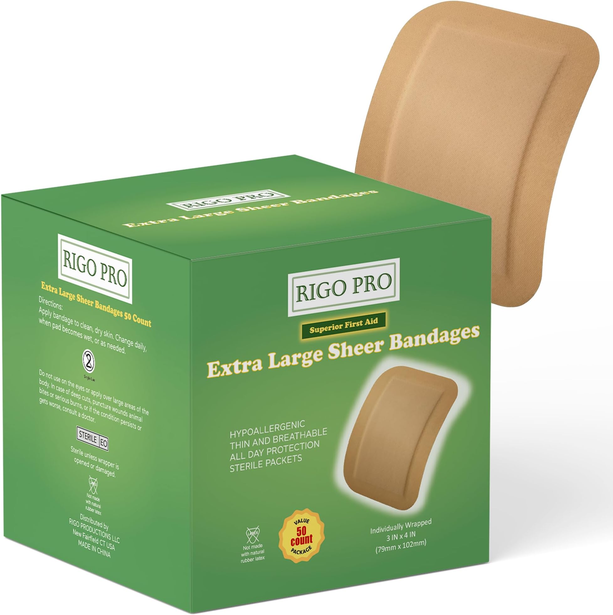 Amazon.com: Rite Aid Sheer Adhesive Bandages with Sterile Non Stick Pad ...