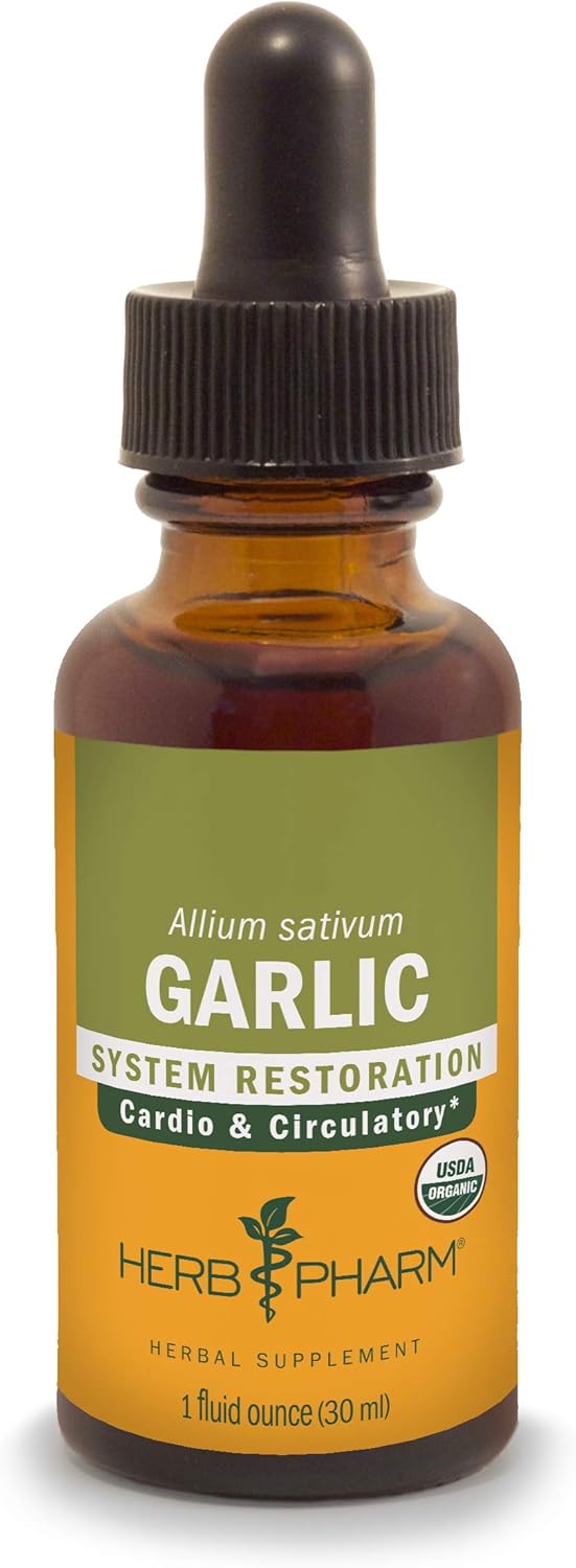 Extracto líquido de ajo orgánico certificado por Herb Pharm para ...