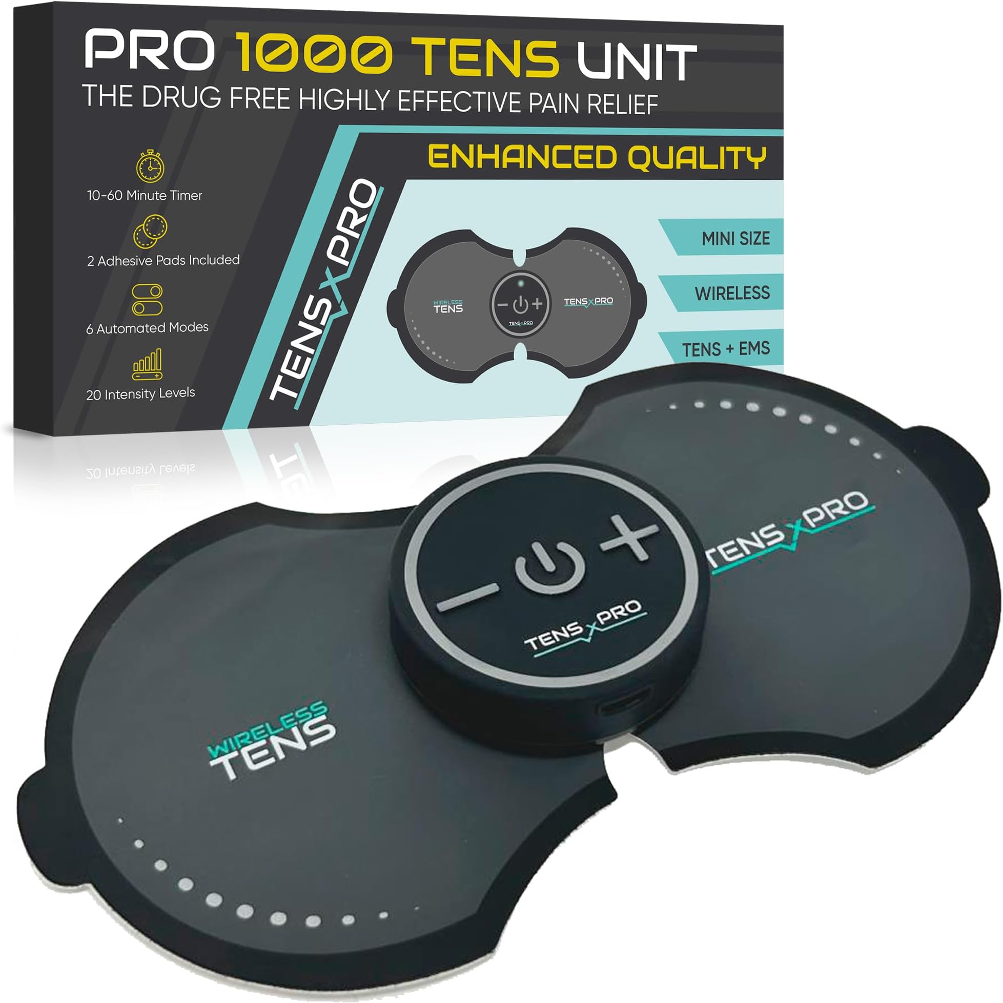 Amazon.com: Pro 1000 Wireless Tens Unit for Pain Relief - Mini Tens ...