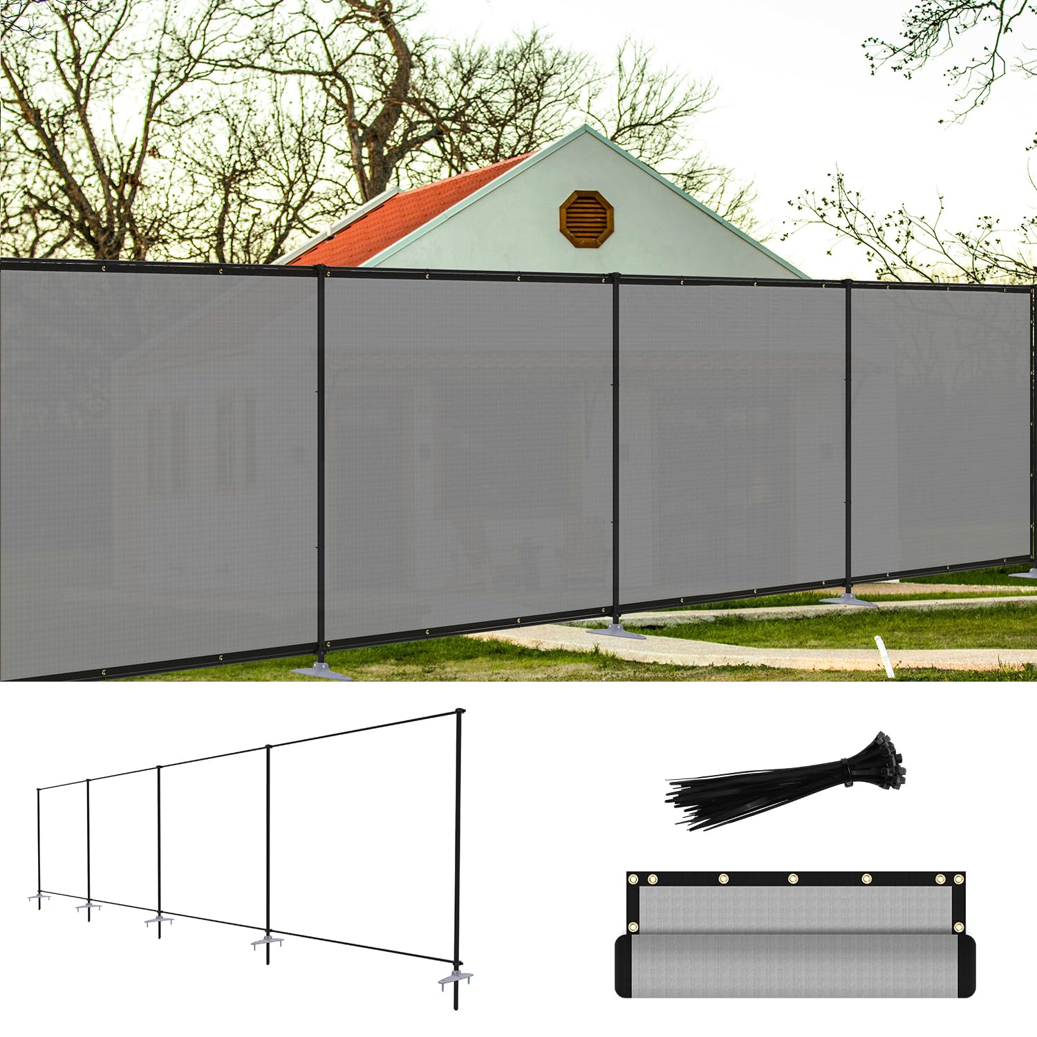 Temporary Privacy Fence